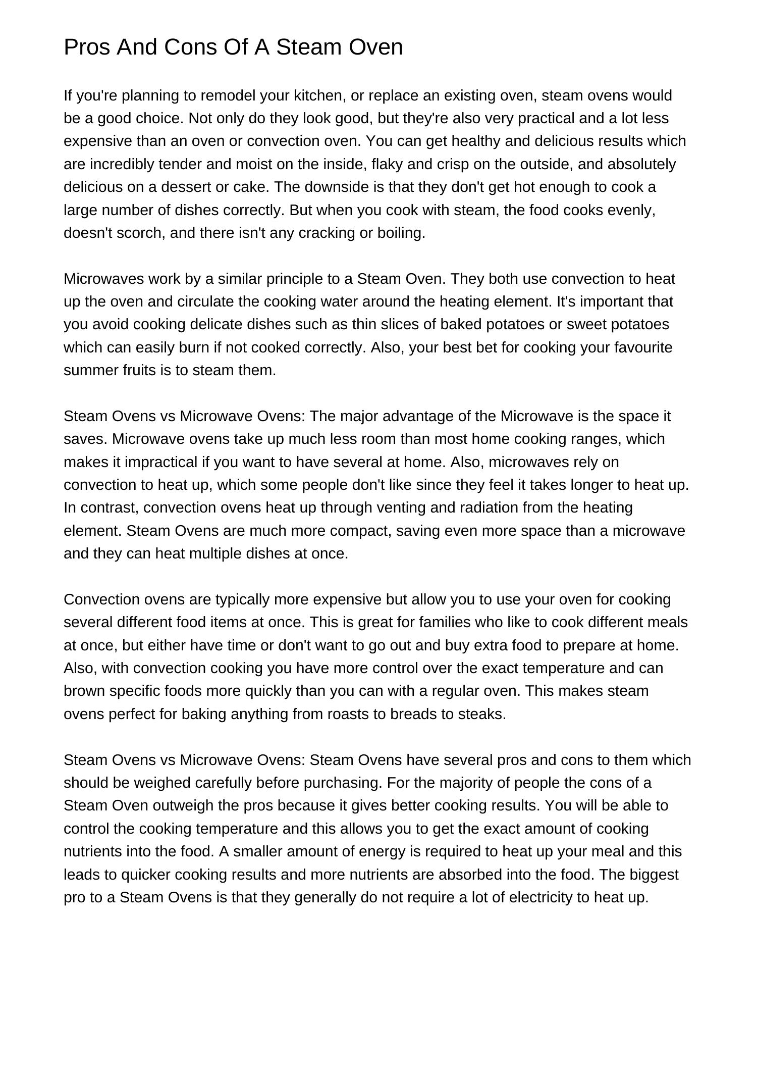 Pros And Cons Of A Steam Ovenqfiqi.pdf.pdf | DocDroid