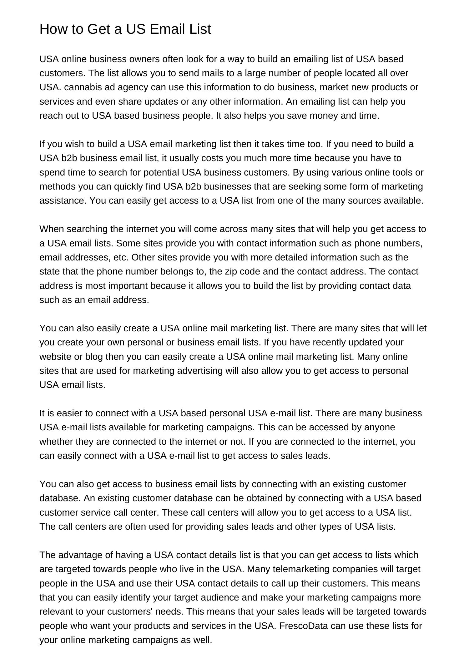 How to Get a US Email Listtkjgv.pdf.pdf | DocDroid