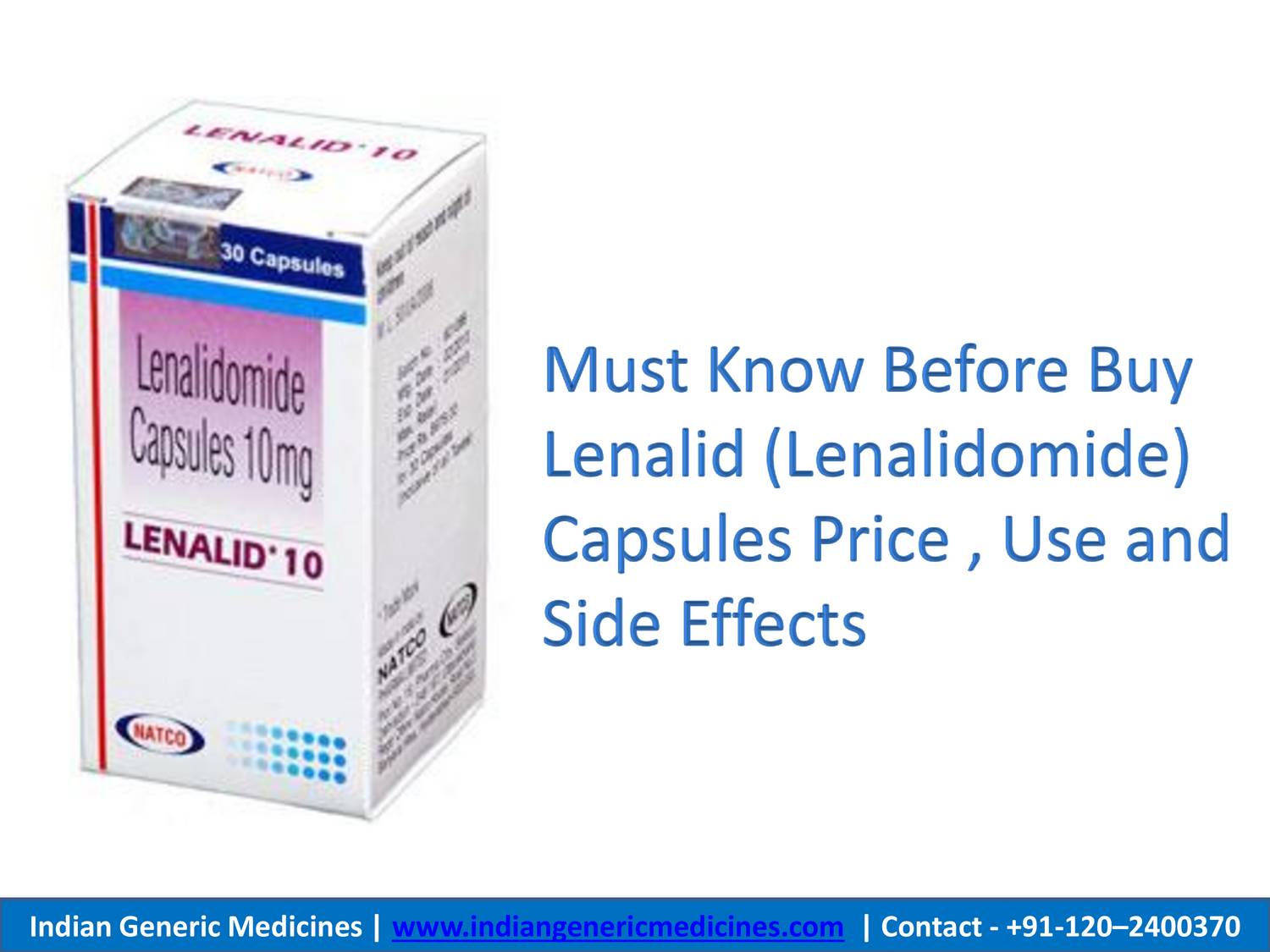 Lenalid (10mg) (30 Capsule) (Linalidomide) Price and Use.pdf | DocDroid