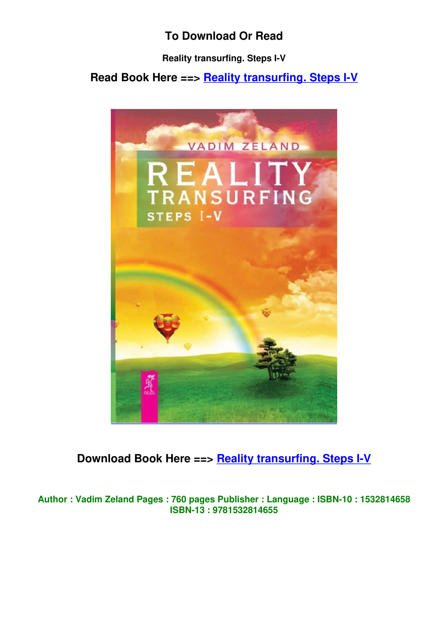 download Pdf Reality transurfing Steps I V BY Vadim Zeland.pdf | DocDroid
