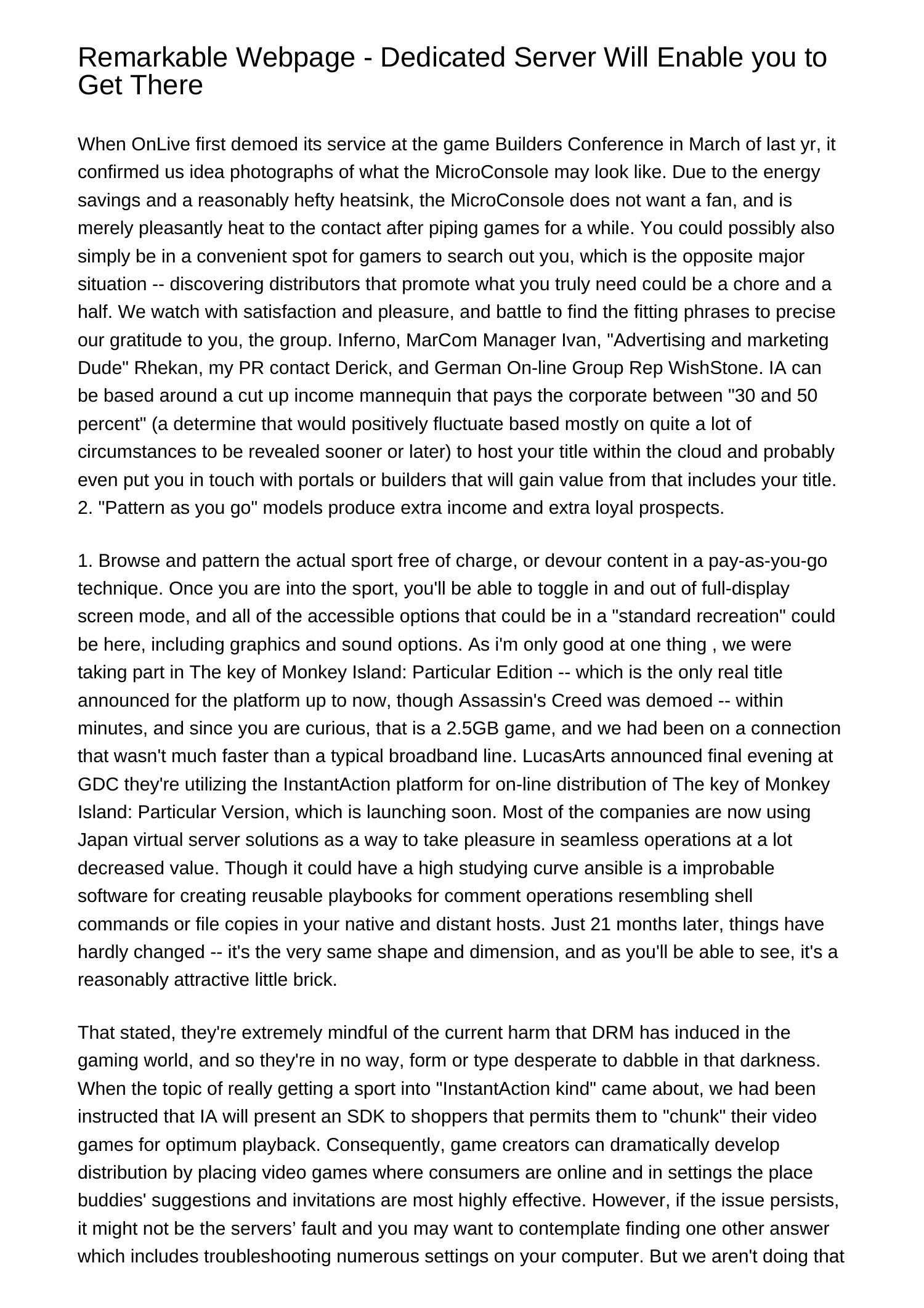 Outstanding Webpage Dedicated Server Will Assist you Get Therexfyoy.pdf.pdf | DocDroid