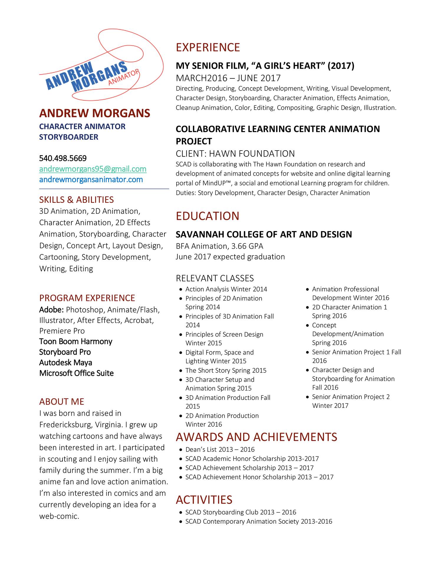 Andrew Morgans SCAD resume.pdf | DocDroid