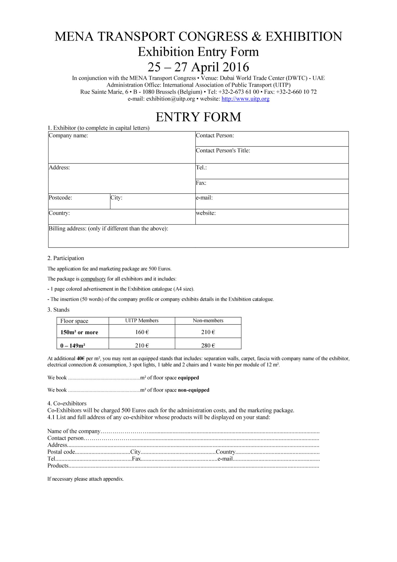 MENA Transport Exhibition 2016 - Entry Form.pdf | DocDroid