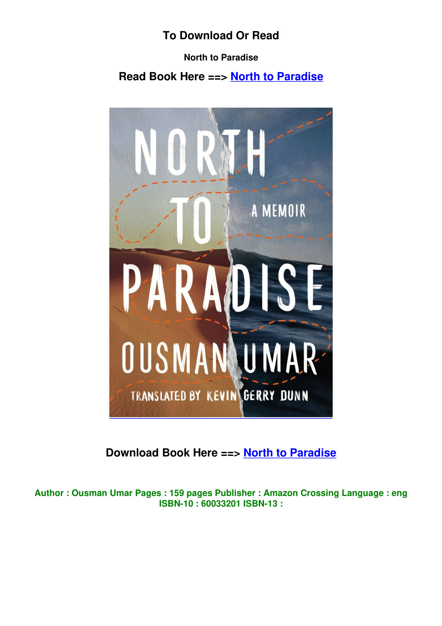 Download ePub North to Paradise By Ousman Umar.pdf | DocDroid