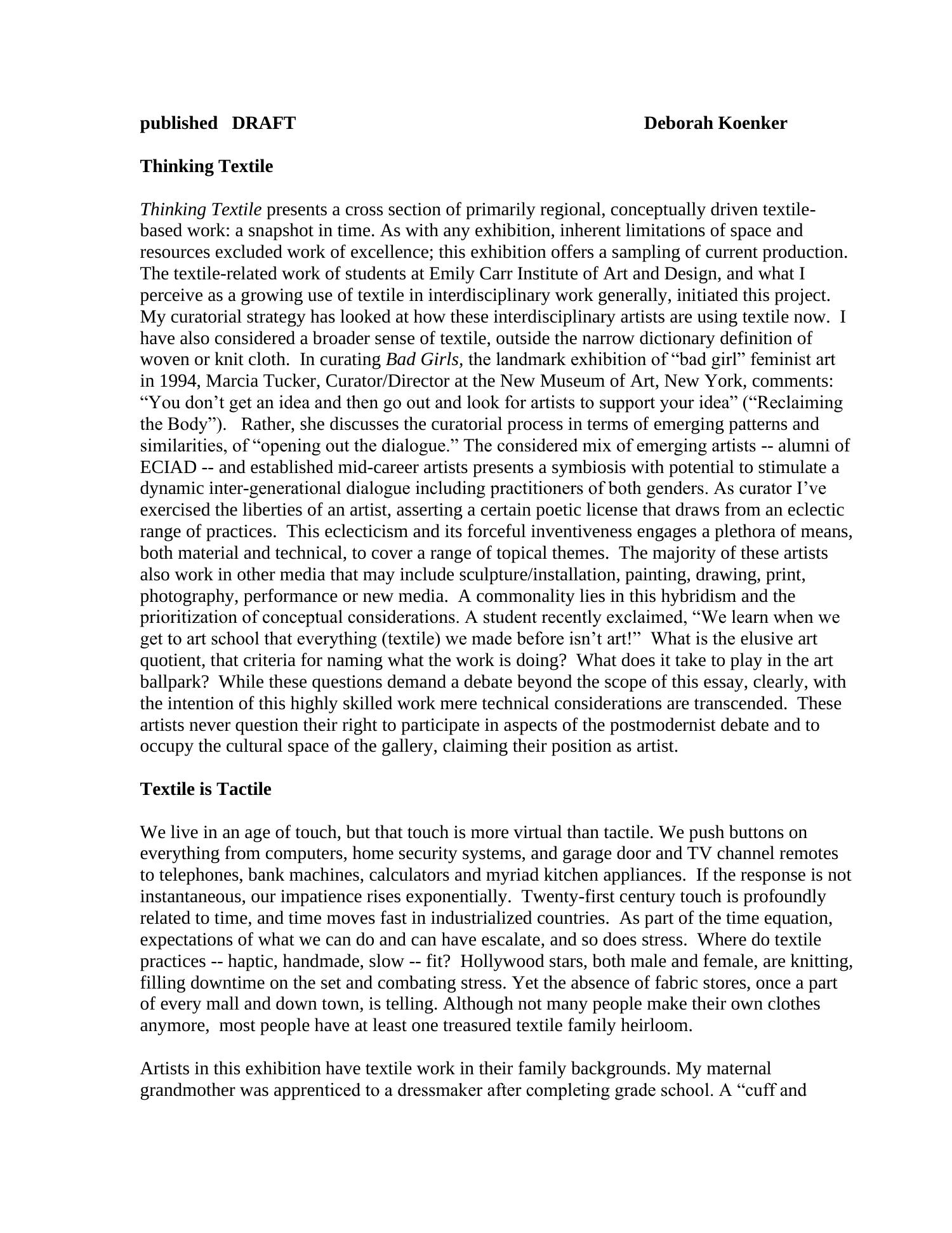 04_Thinking Textile essay .doc | DocDroid