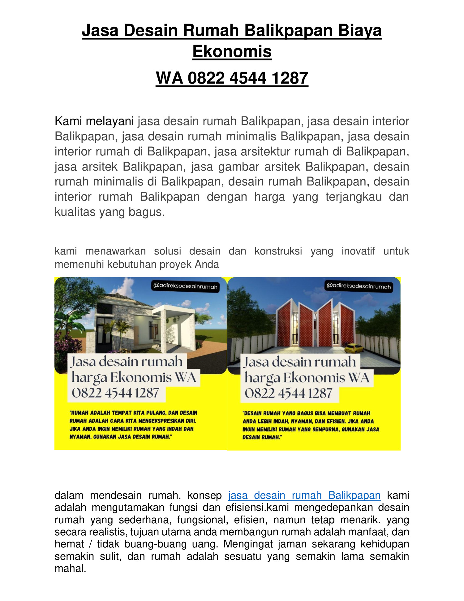 Jasa Desain Rumah Balikpapan Biaya Ekonomis.pdf | DocDroid