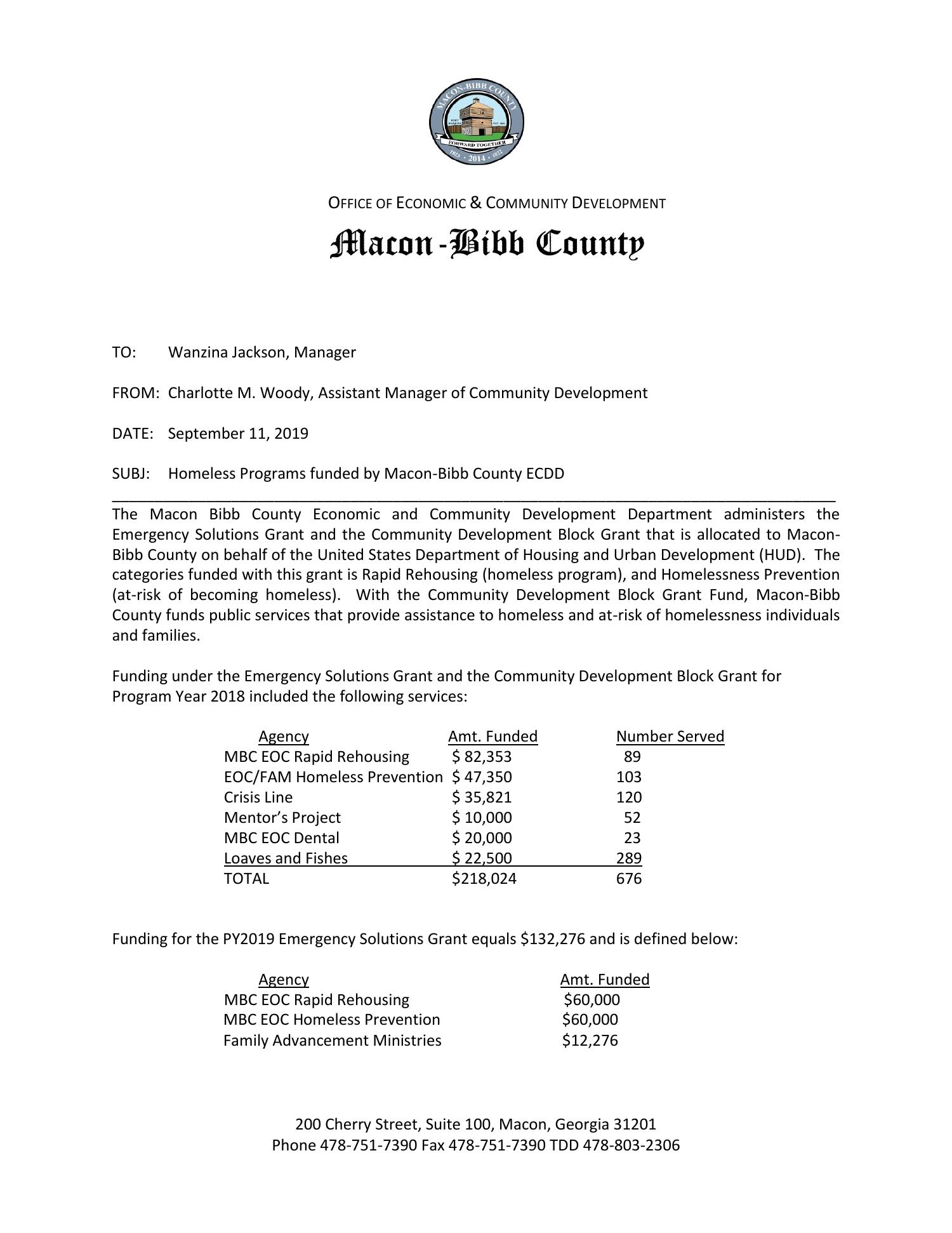 Homeless information memorandum for 2019.pdf | DocDroid
