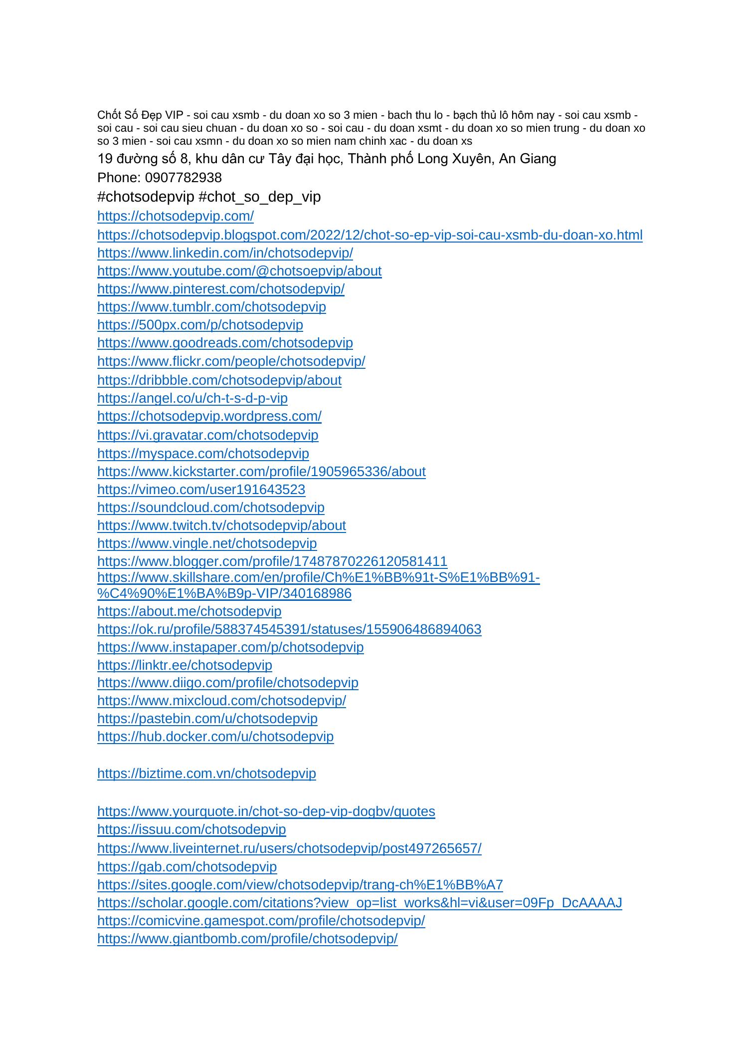 Chốt Số Đẹp VIP.docx | DocDroid