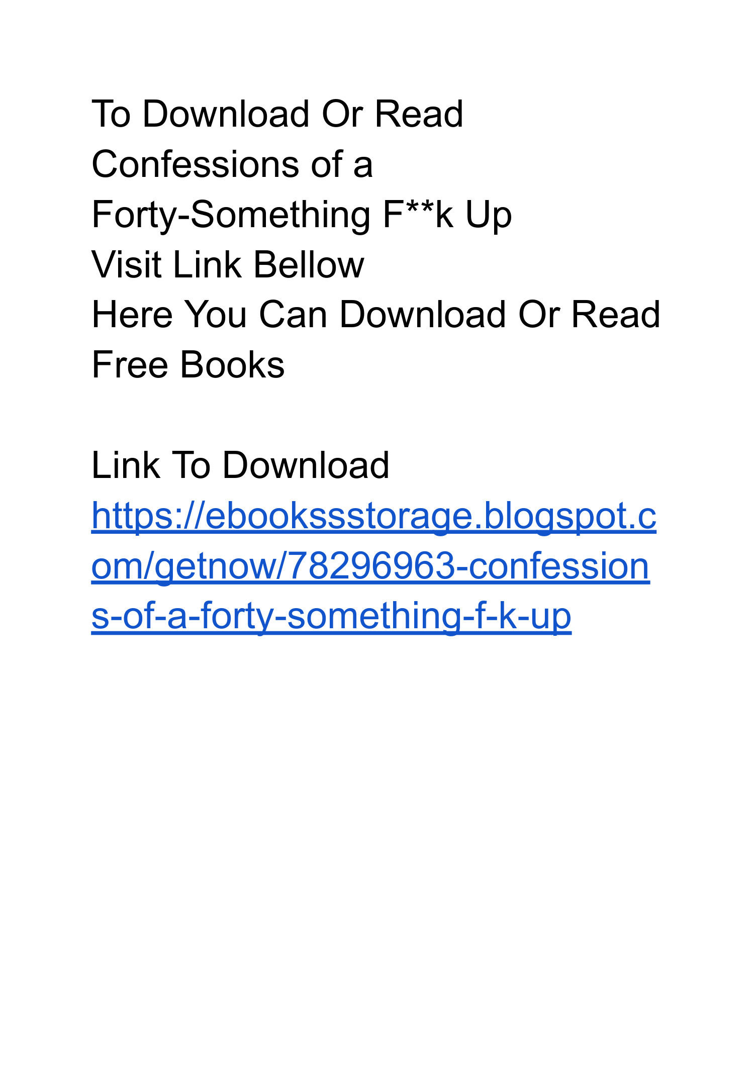 (PDF) Confessions of a Forty-Something F__k Up BY _ Alexandra Potter.pdf | DocDroid