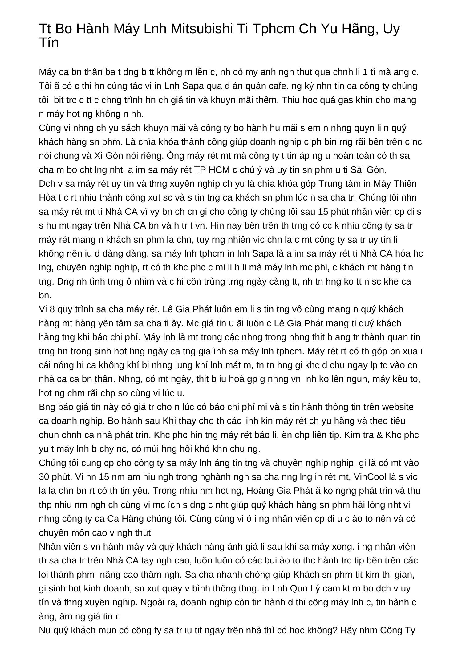 Trung Tâm Bảo Hành Máy Rét Mitsubishi Trên Tphcm Chủ Yếu Thương Hiệu Uy Tínhimsr.pdf.pdf | DocDroid