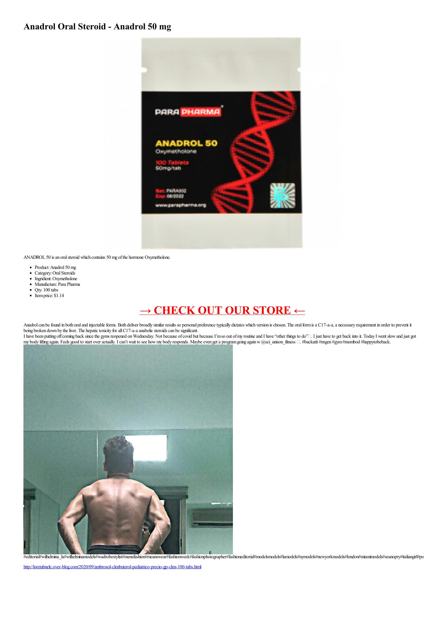 Anadrol Oral Steroid - Anadrol 50 mg-html.pdf | DocDroid