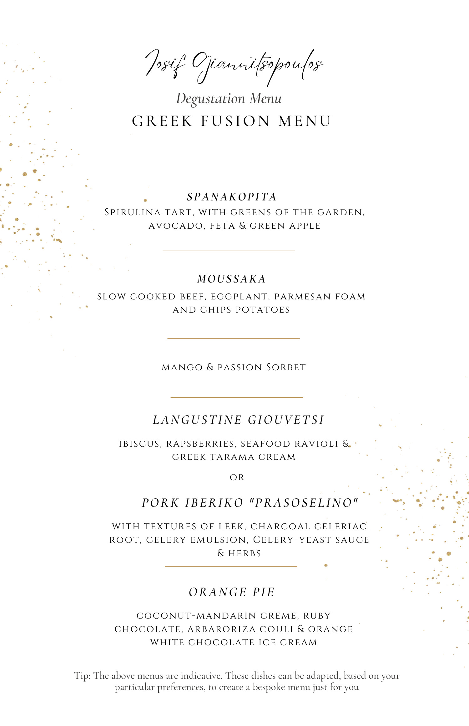 iosif giannitsopoulos greek fusion menu.pdf | DocDroid