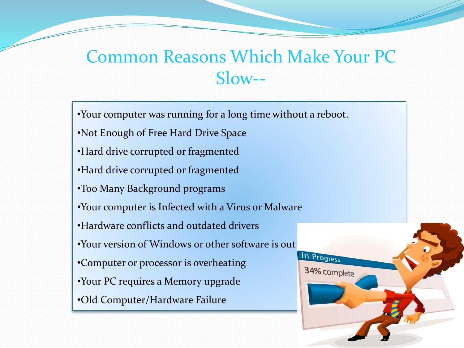 Performance of your computing system after our online computer tech ...