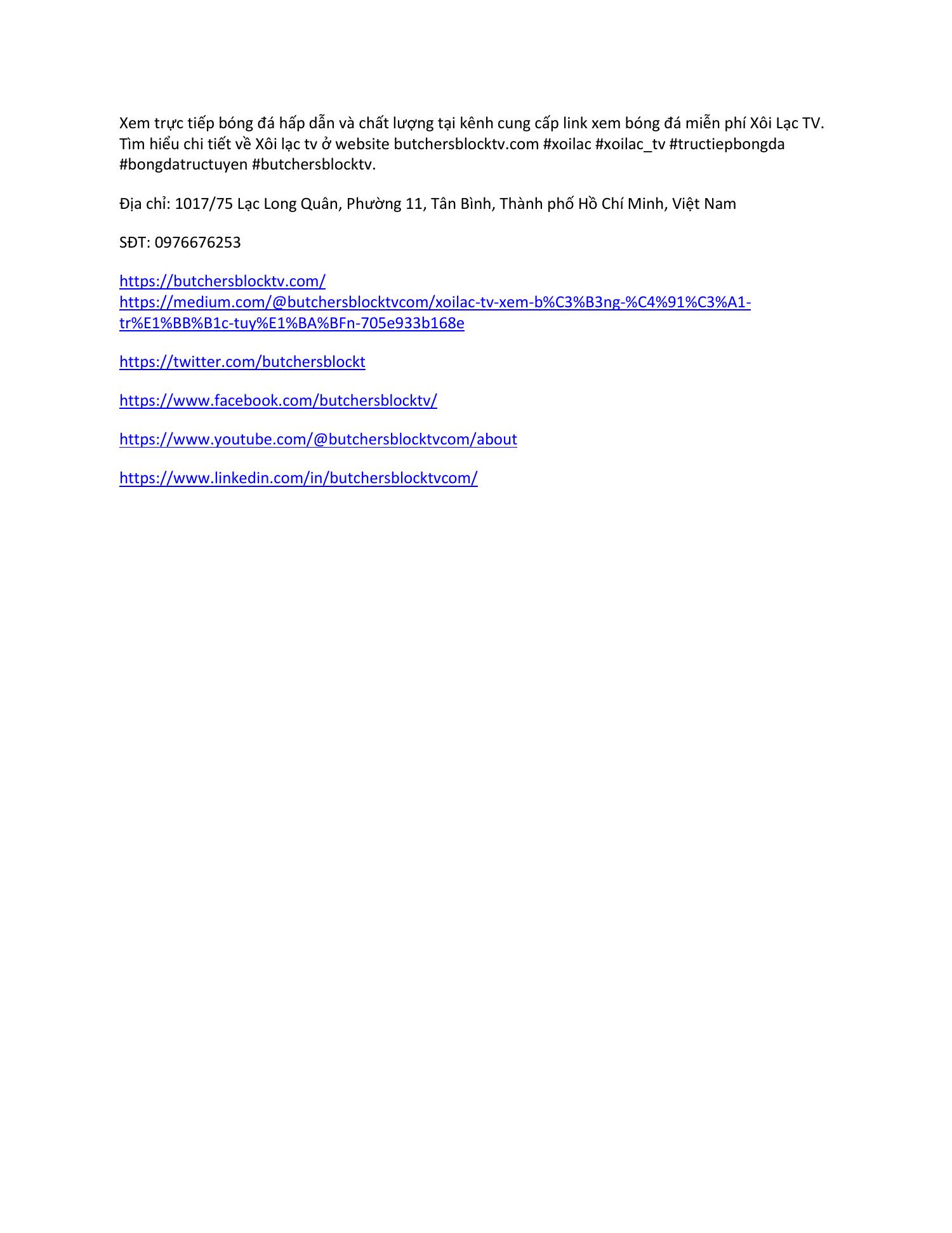 Xoilac TV.docx | DocDroid