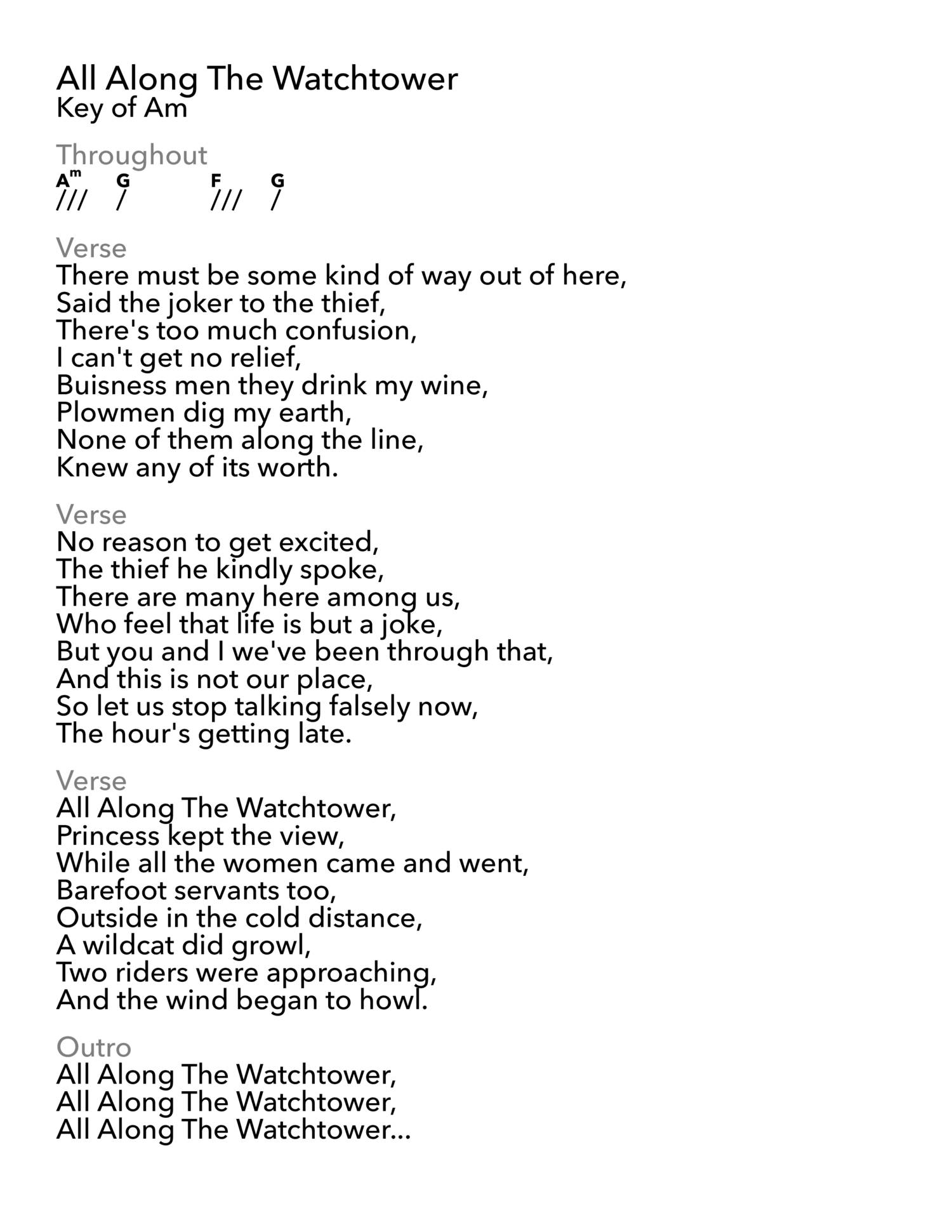 All Along The Watchtower.pdf | DocDroid