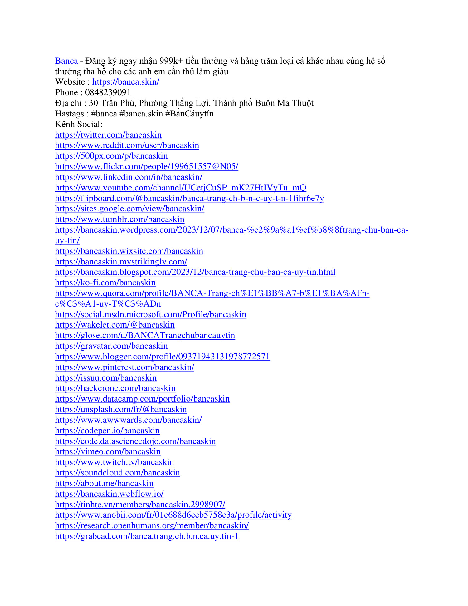 BANCA ⚡️Trang chủ Bắn Cá uy tín.pdf | DocDroid