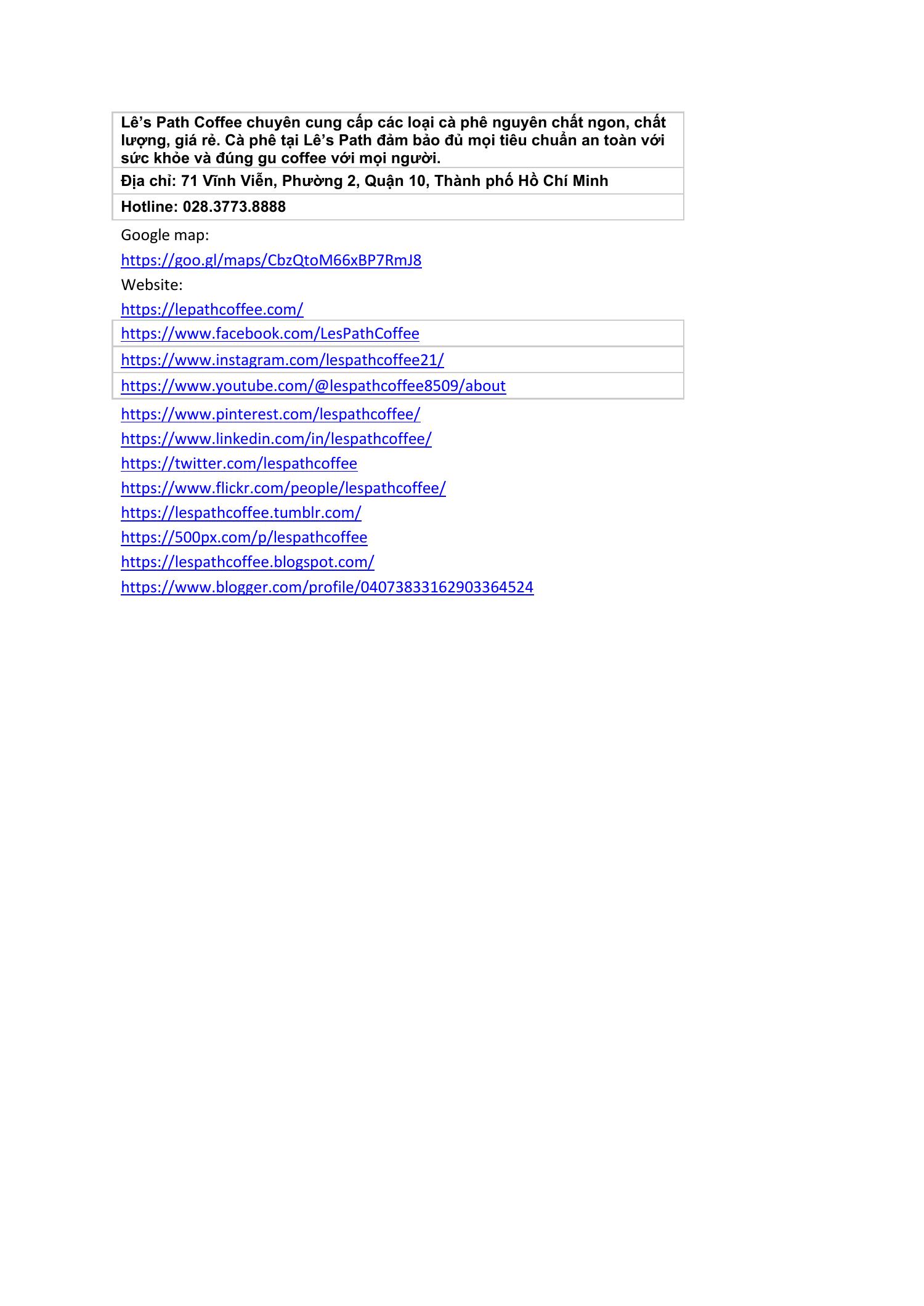 LÊ's Path Coffee.docx | DocDroid