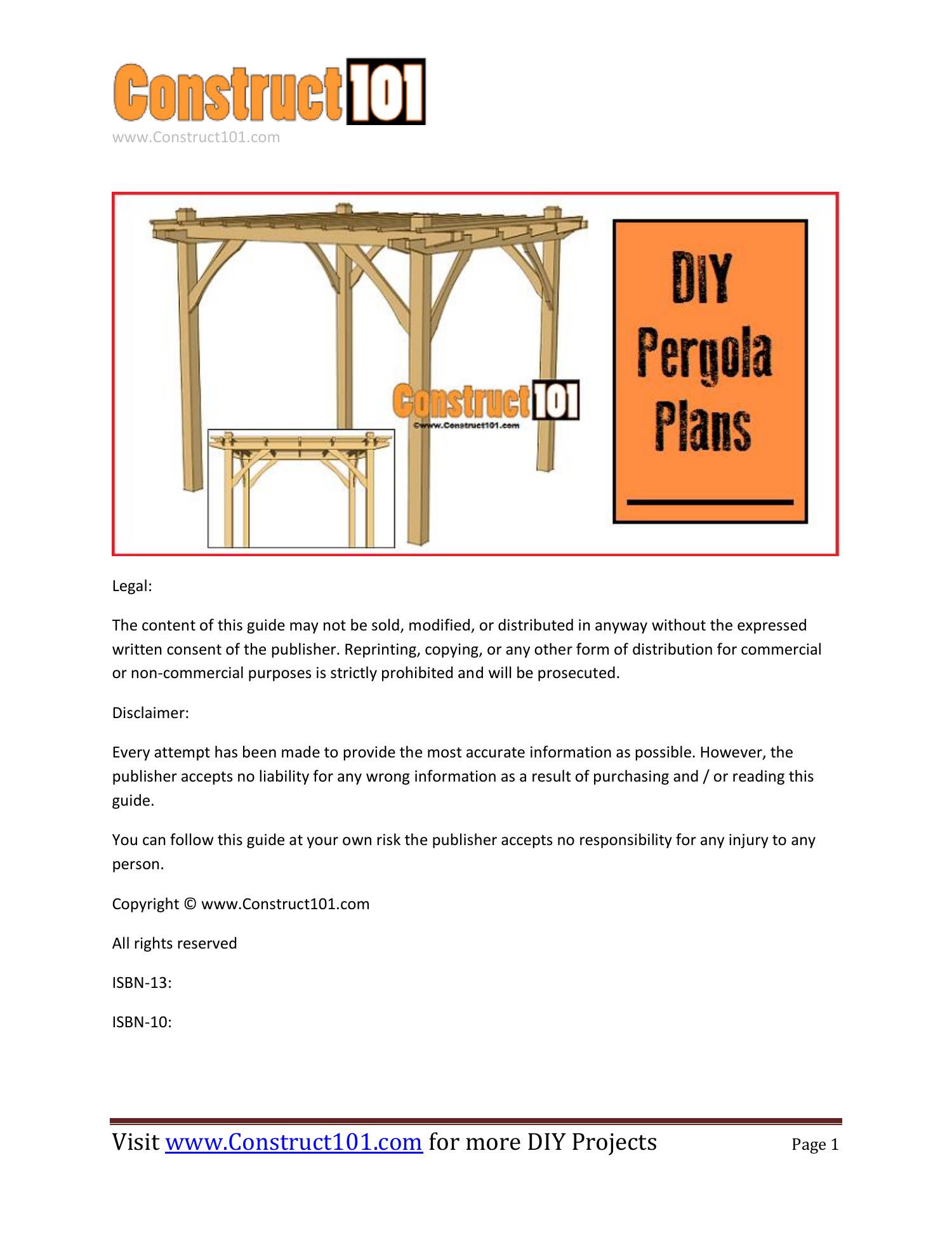 10x10-pergola-plans.pdf | DocDroid