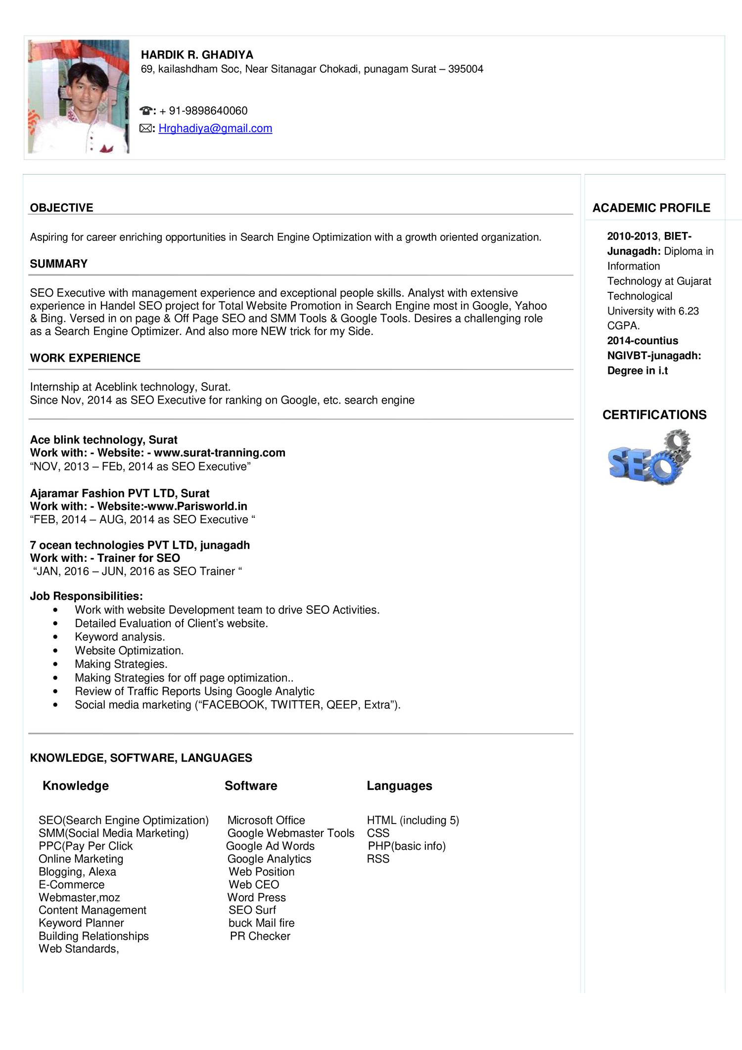 HARDIK GHADIYA_RESUME.pdf | DocDroid