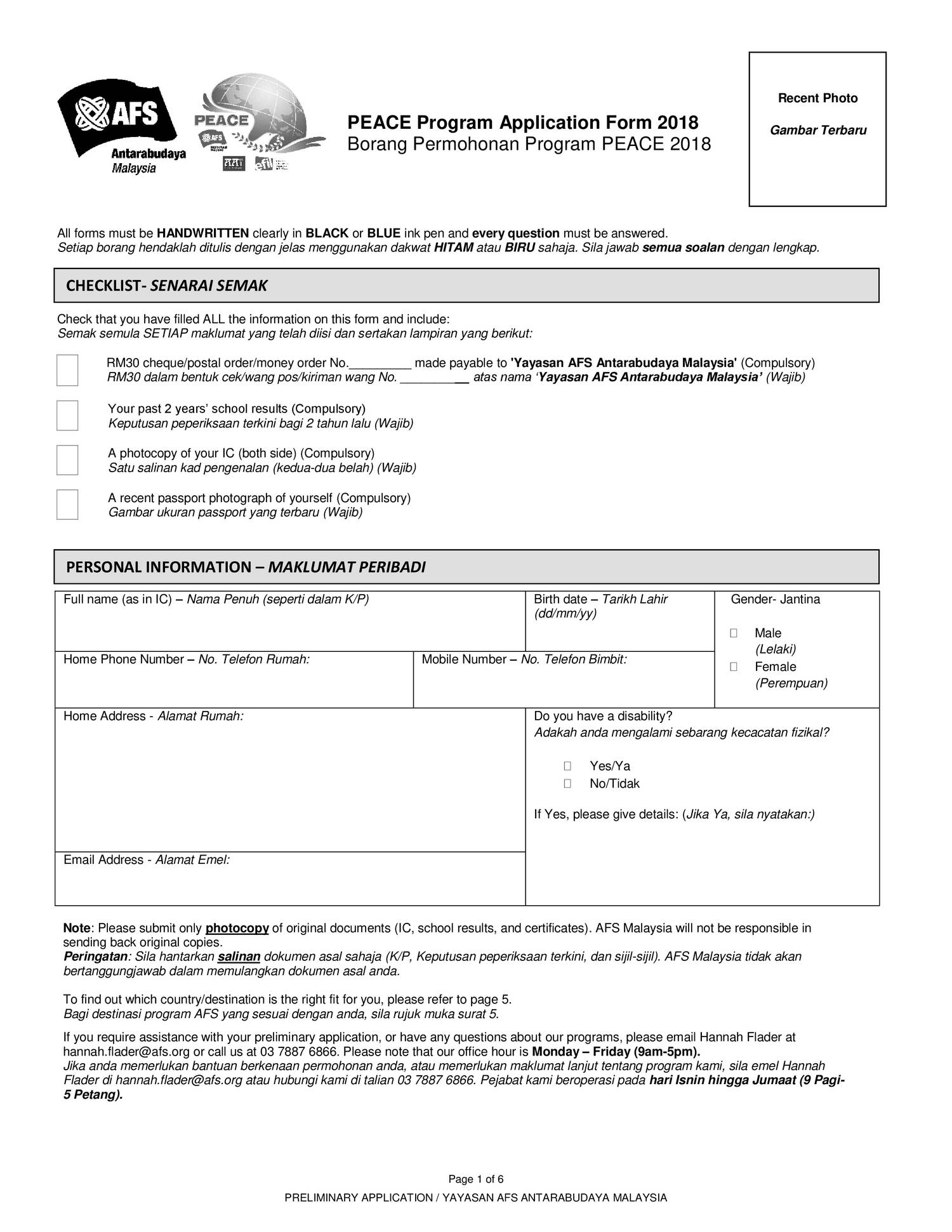 PEACE Program form.pdf | DocDroid