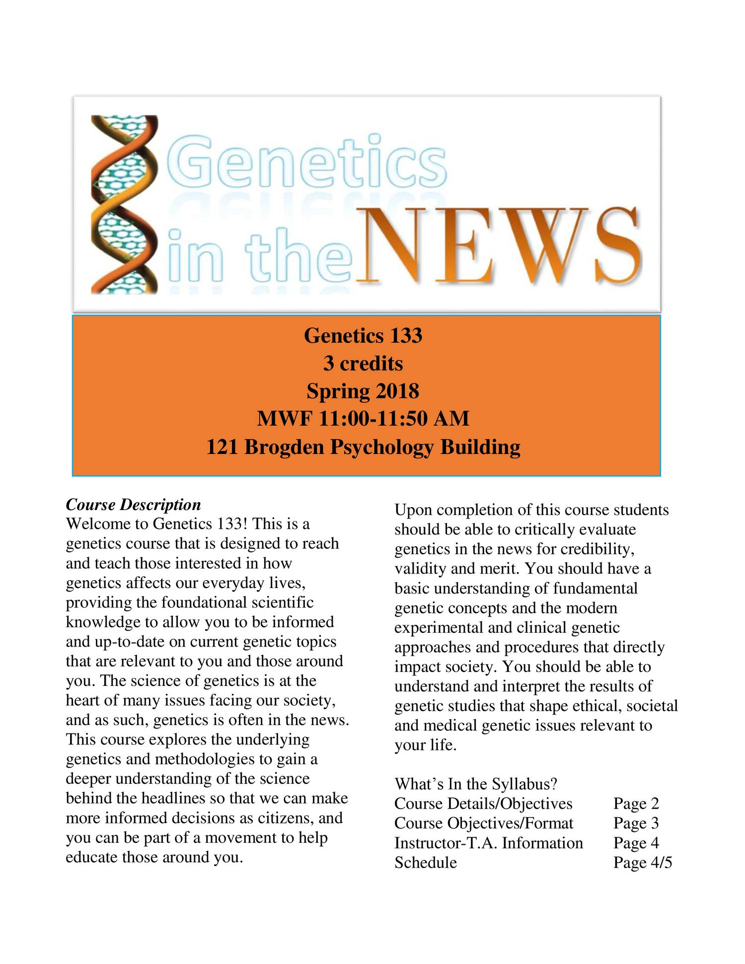 Genetics 133 Spring 2018 Syllabus.pdf | DocDroid