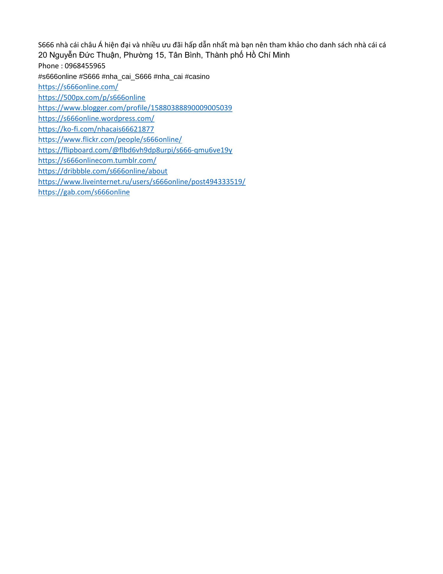 Nhà Cái S666.xlsx | DocDroid