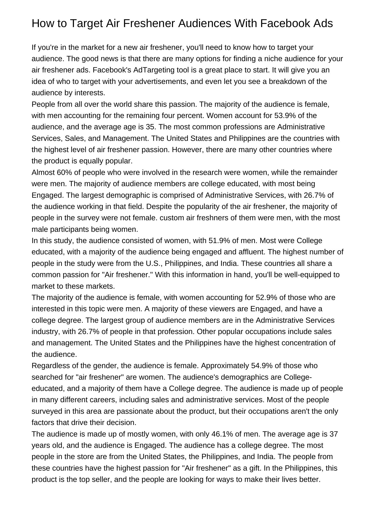 How to Target Air Freshener Audiences With Facebook Adsapnmq.pdf.pdf | DocDroid