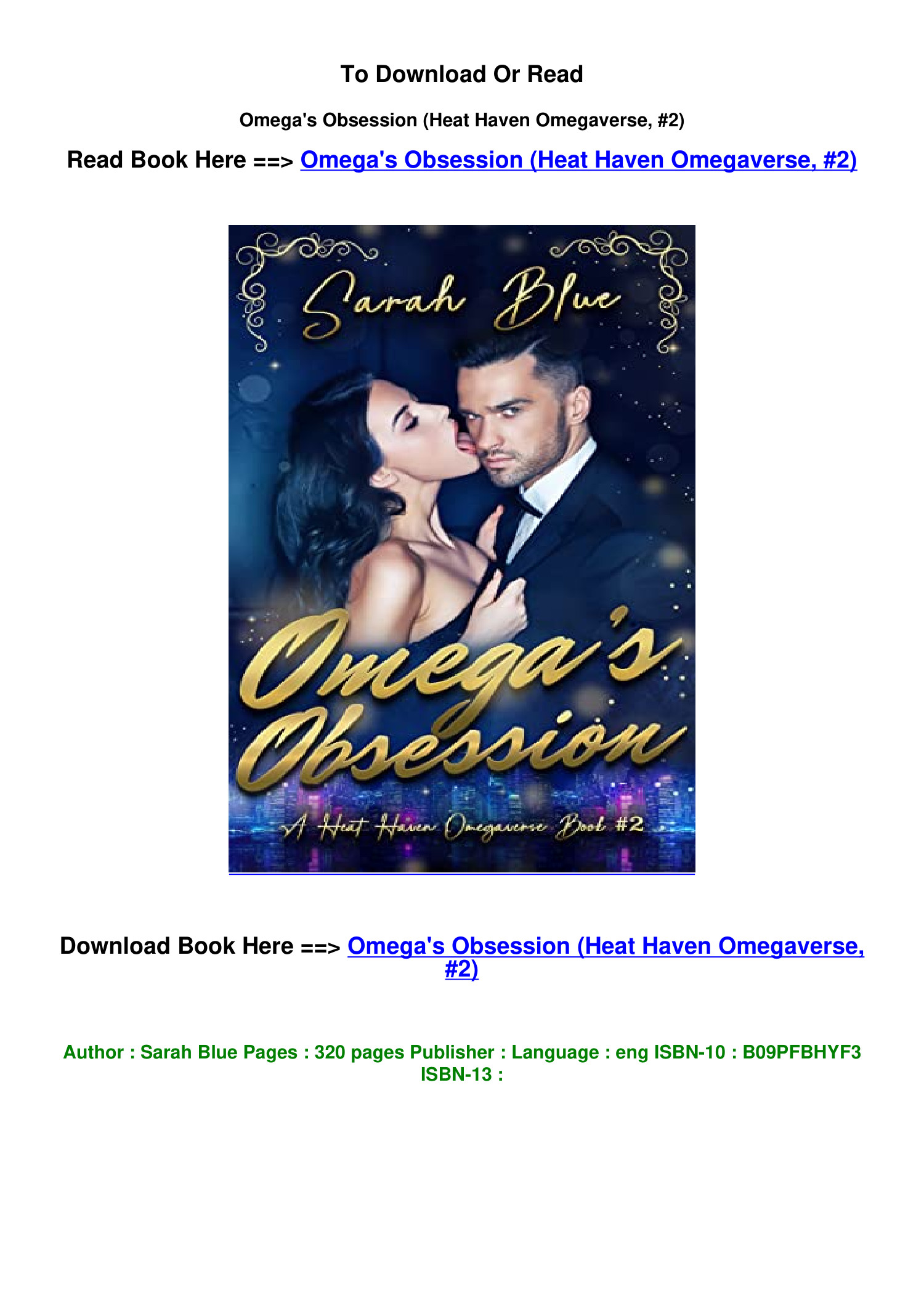 PDF download Omega s Obsession Heat Haven Omegaverse 2 by Sarah Blue.pdf | DocDroid