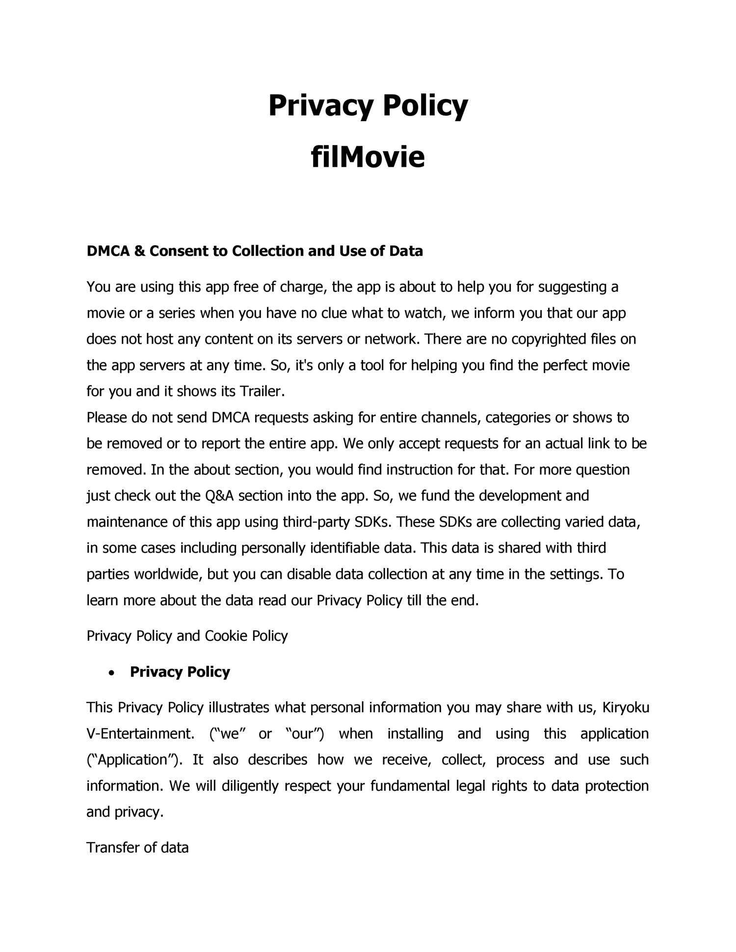 Privacy Policy - fileMovie.pdf | DocDroid