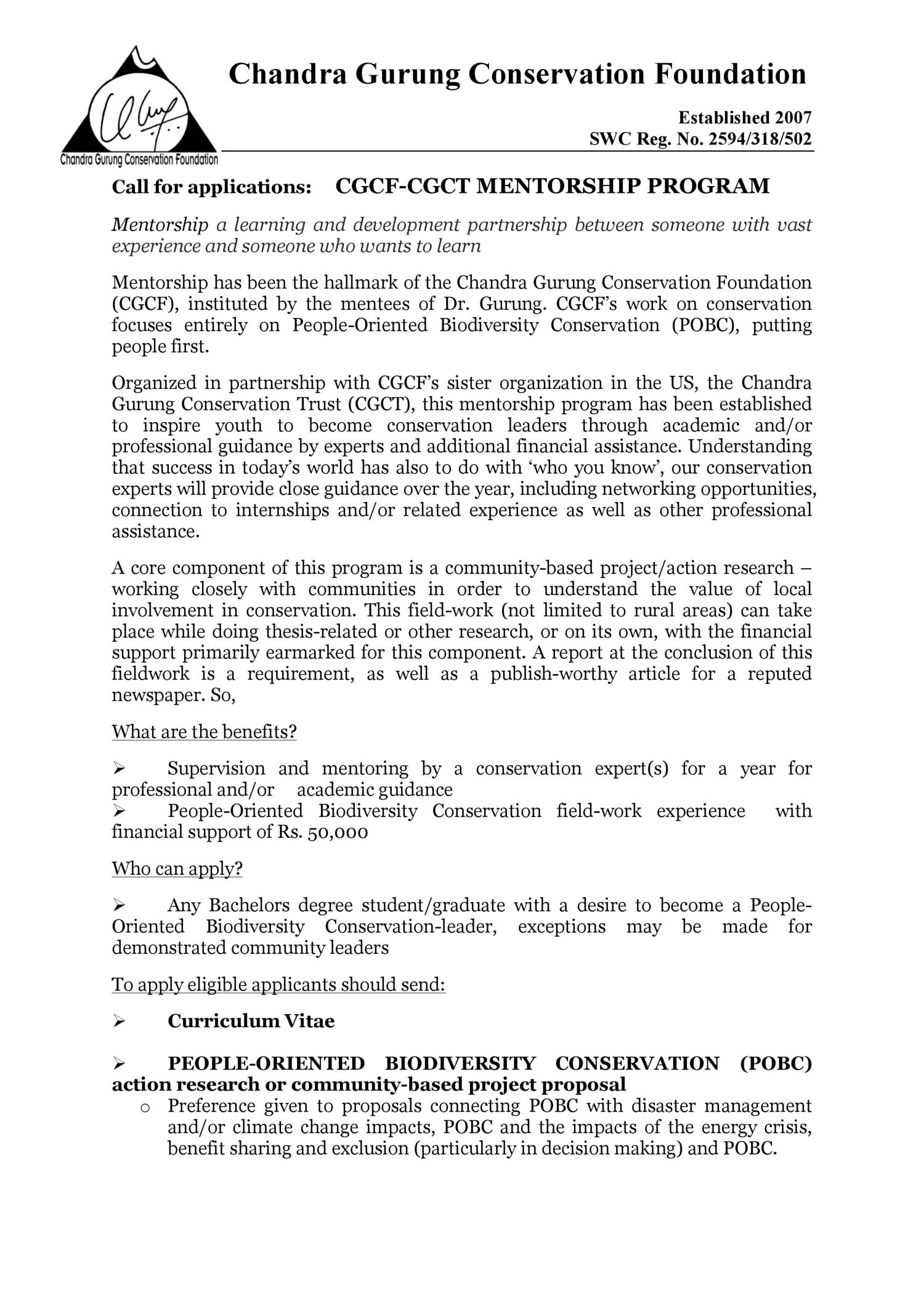 Call for applications - CGCF-CGCT mentorship program.pdf | DocDroid