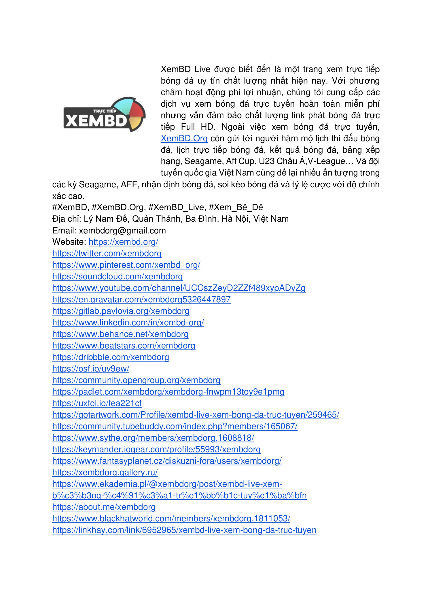 XemBD Live - Xem Bóng Đá Trực Tuyến.docx | DocDroid