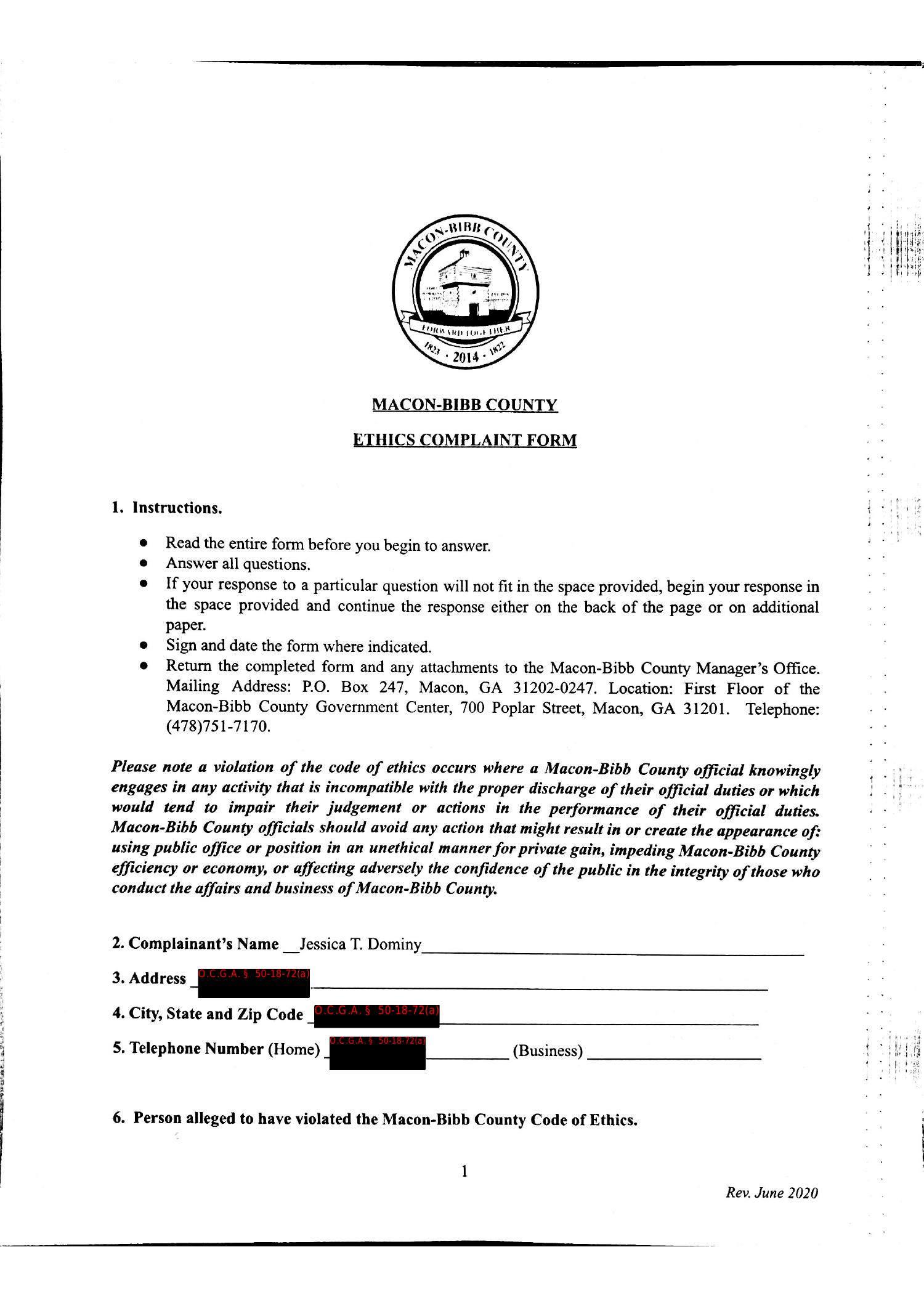 Ethics Complaint - Lucas (July 2020)_Redacted.pdf | DocDroid
