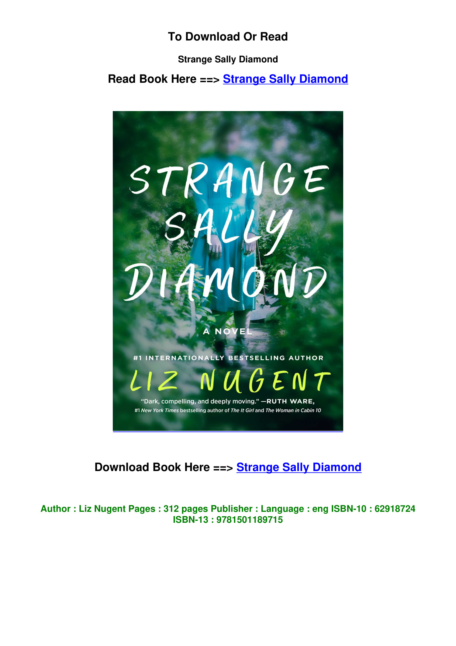 Download ePub Strange Sally Diamond By Liz Nugent.pdf | DocDroid
