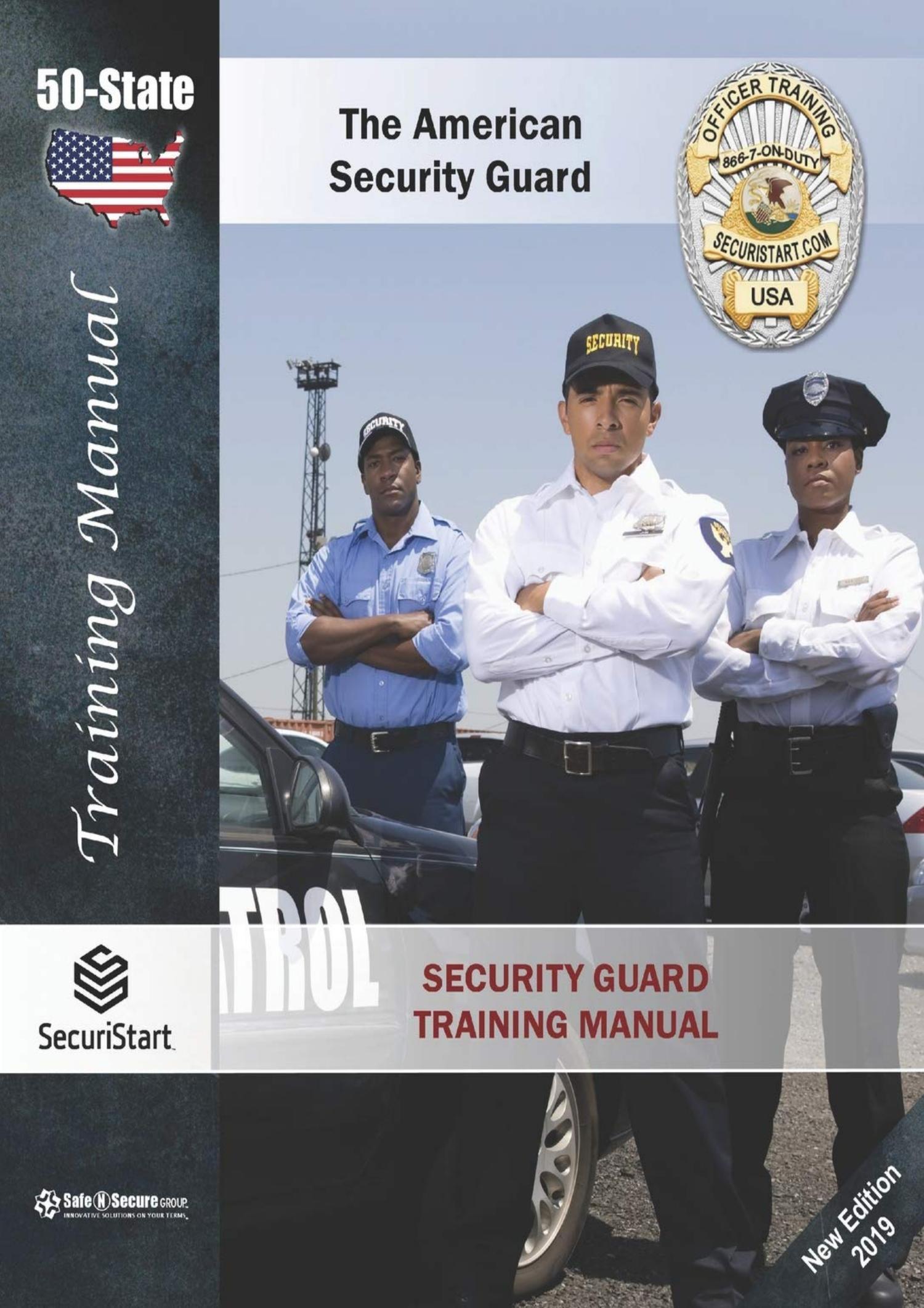BOOS SECURITY GUARD TRAINING MANUAL 50 STATE The American Security ...