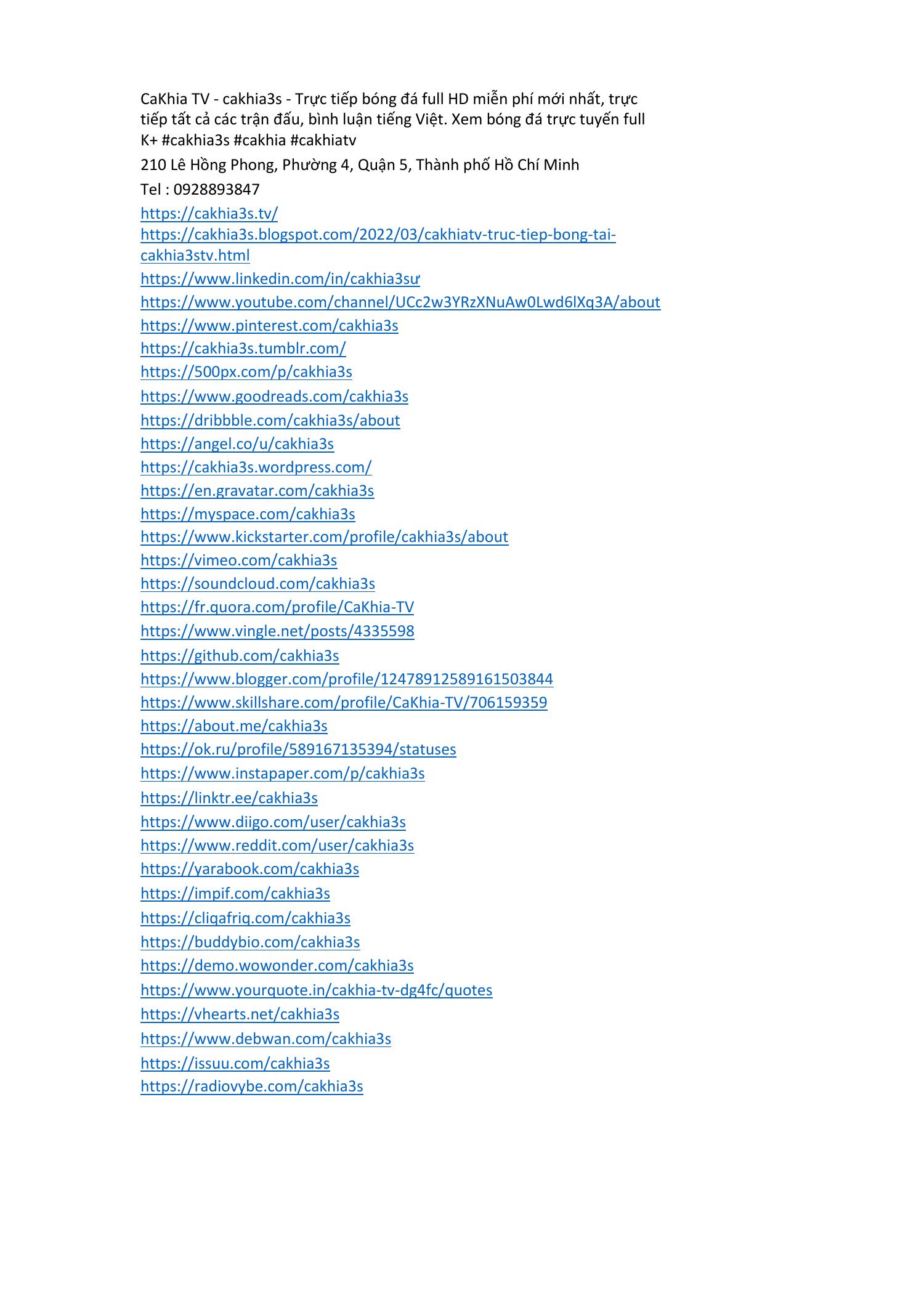 CaKhia TV.docx | DocDroid