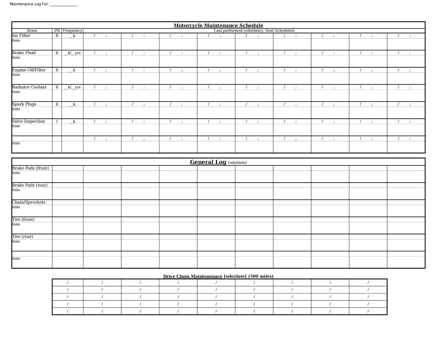 Moto Maintenance Log Blank.pdf | DocDroid