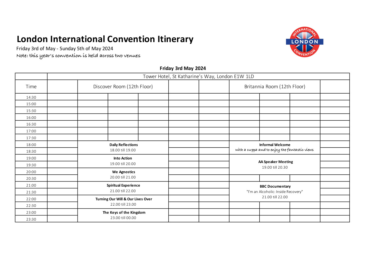 London International Convention Itinerary v1.4.pdf | DocDroid