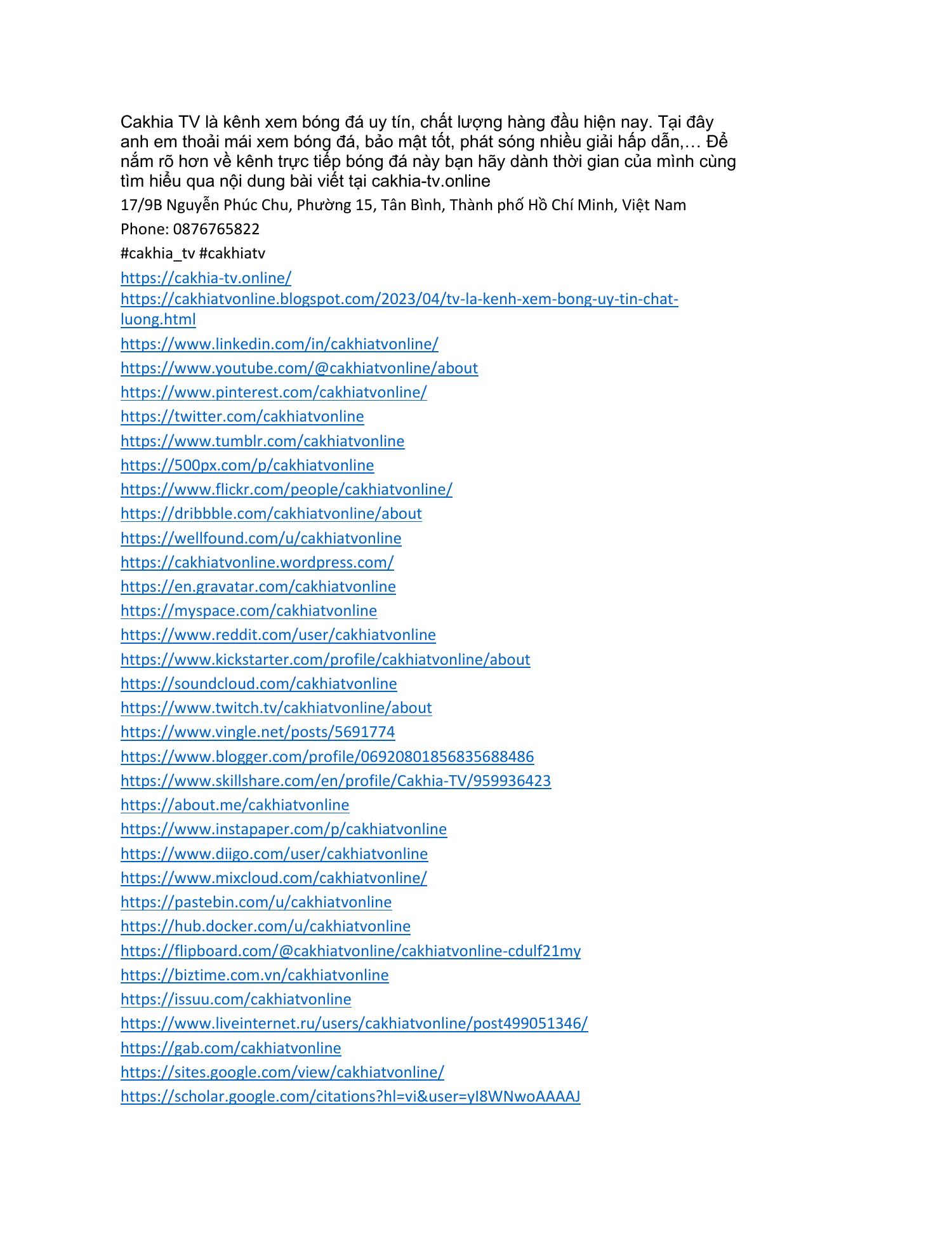 Cakhia TV.docx | DocDroid