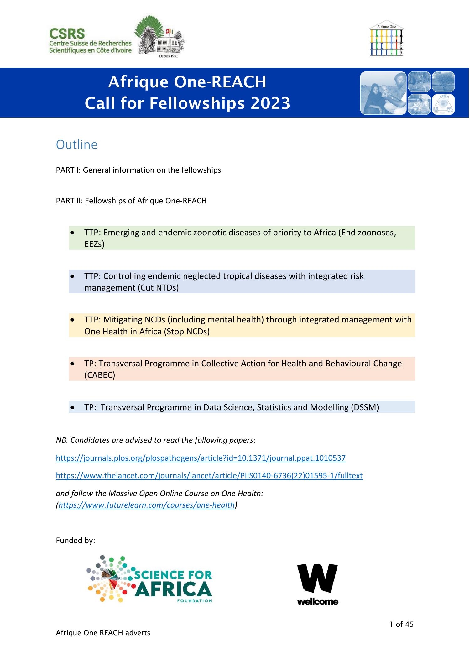 Call for fellowships_Afrique One-REACH 2023_18 04 23_fin (1).pdf | DocDroid