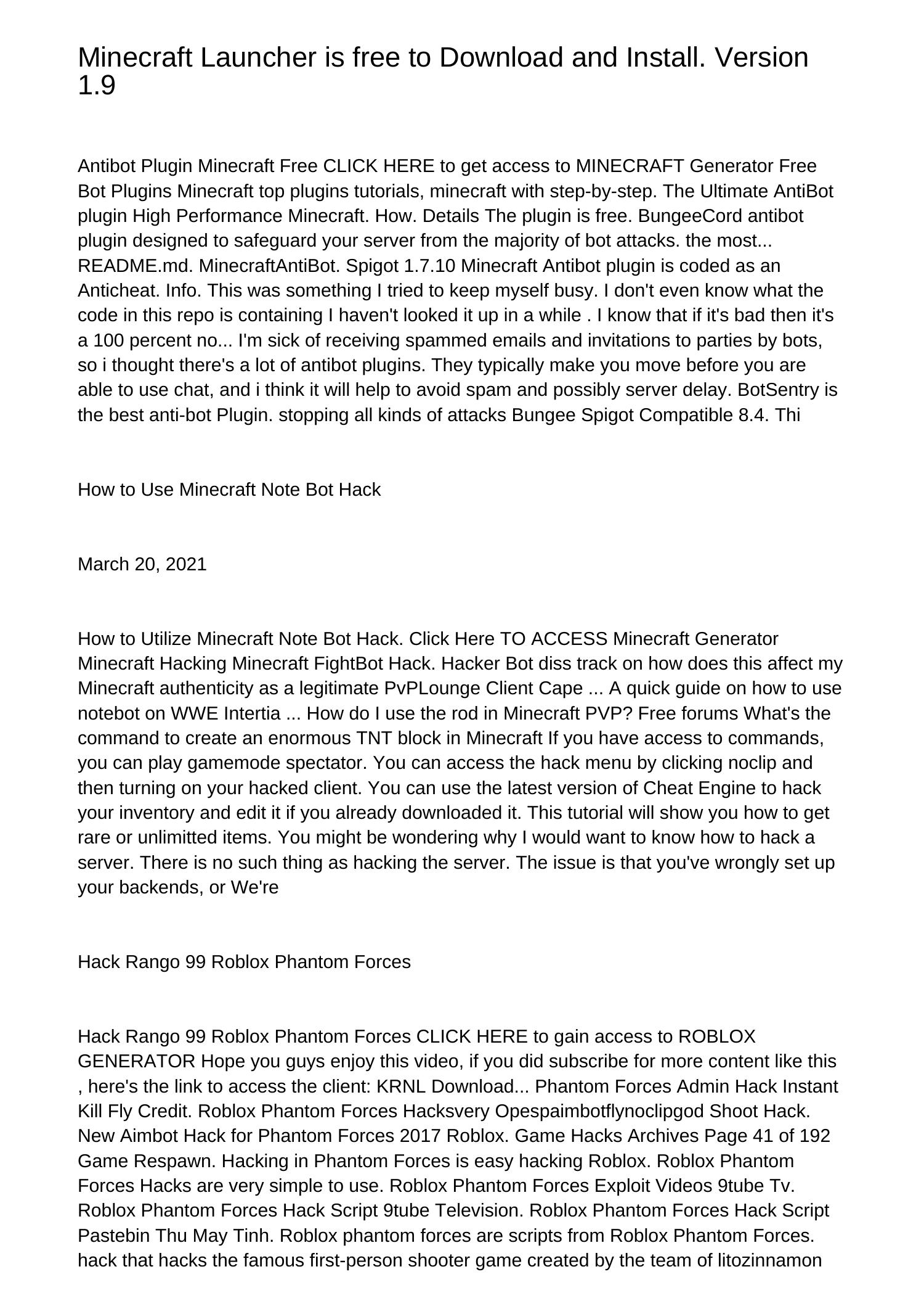 Minecraft Launcher free Download Full Version 19bmuct.pdf.pdf | DocDroid