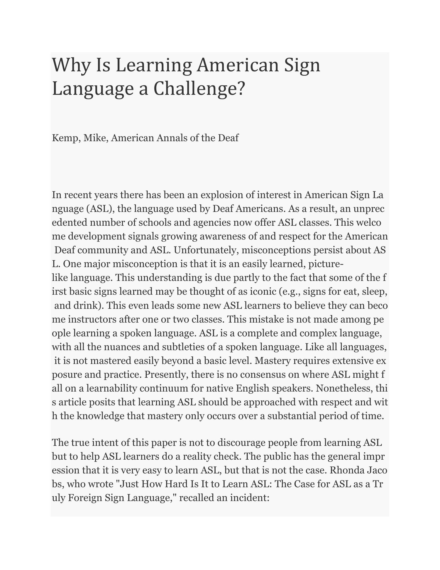 Why Is Learning American Sign Language A Challenge pdf DocDroid Why Is Learning American Sign Language A Challenge pdf DocDroid