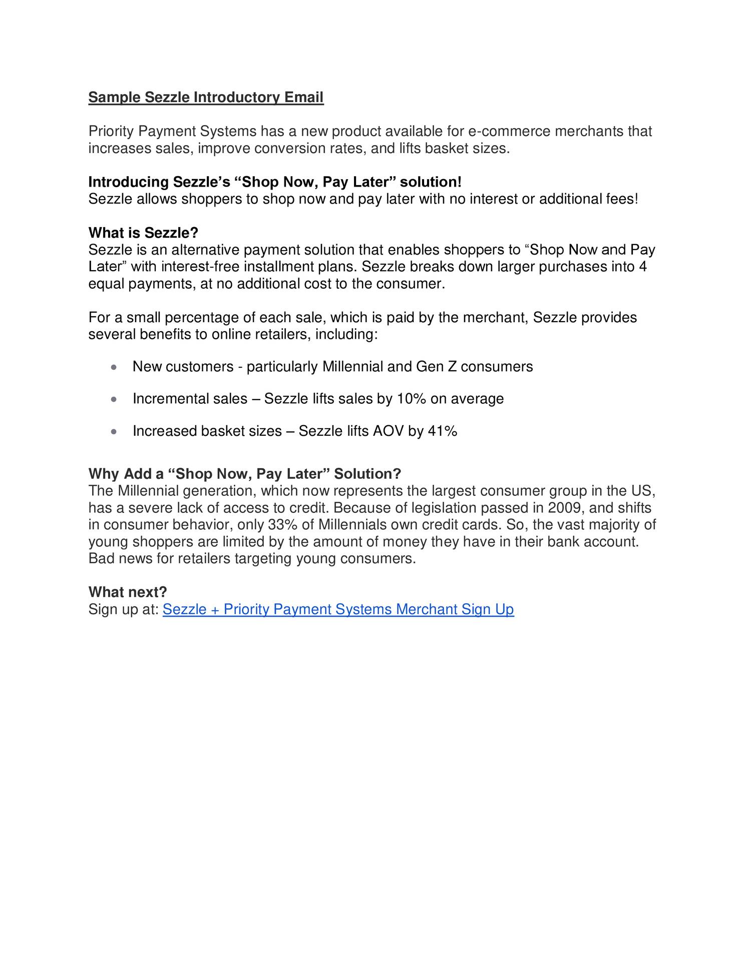 Priority Sample Sezzle Introductory Email.pdf | DocDroid