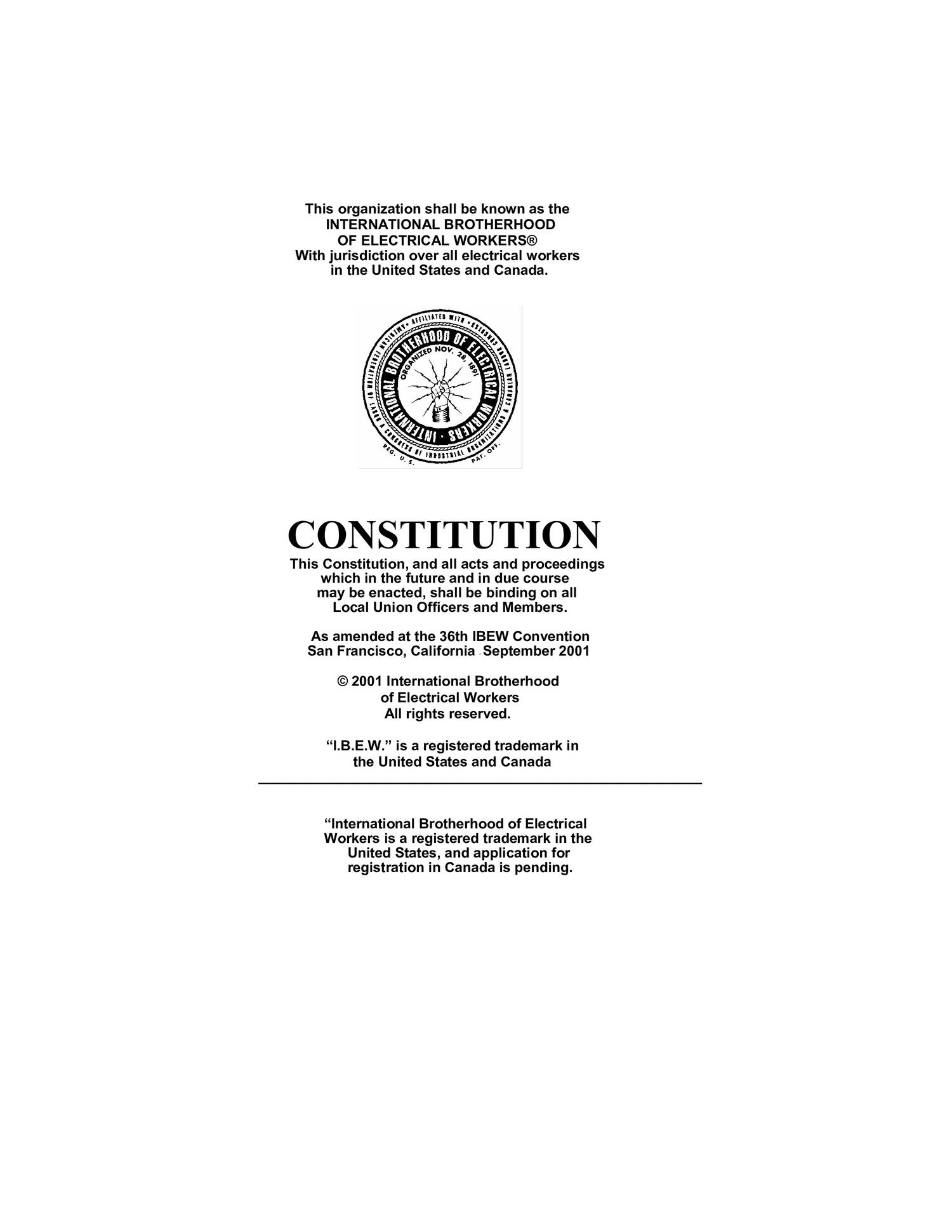 IBEW Constitution.pdf | DocDroid