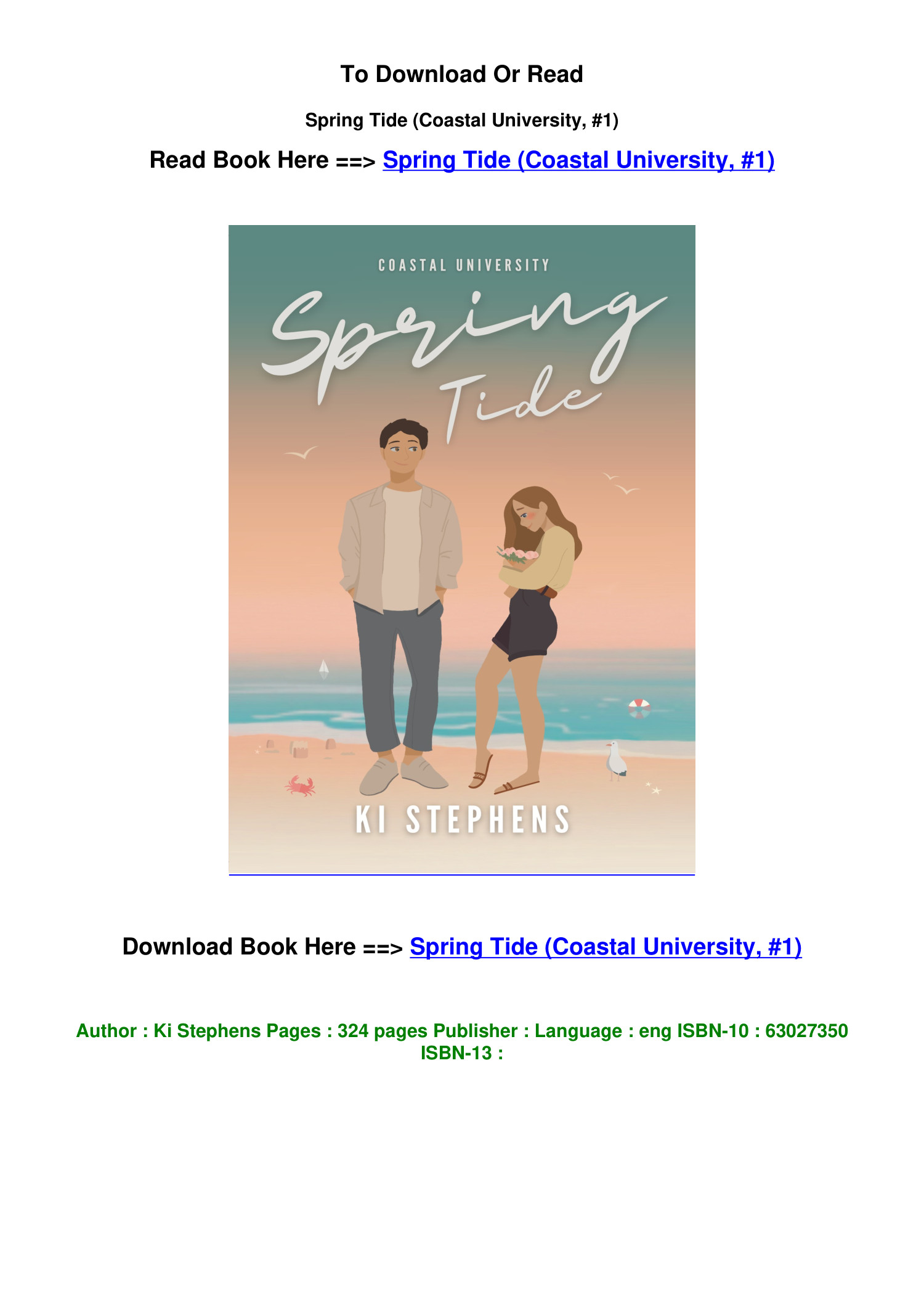 Download pdf Spring Tide Coastal University 1 By Ki Stephens.pdf | DocDroid
