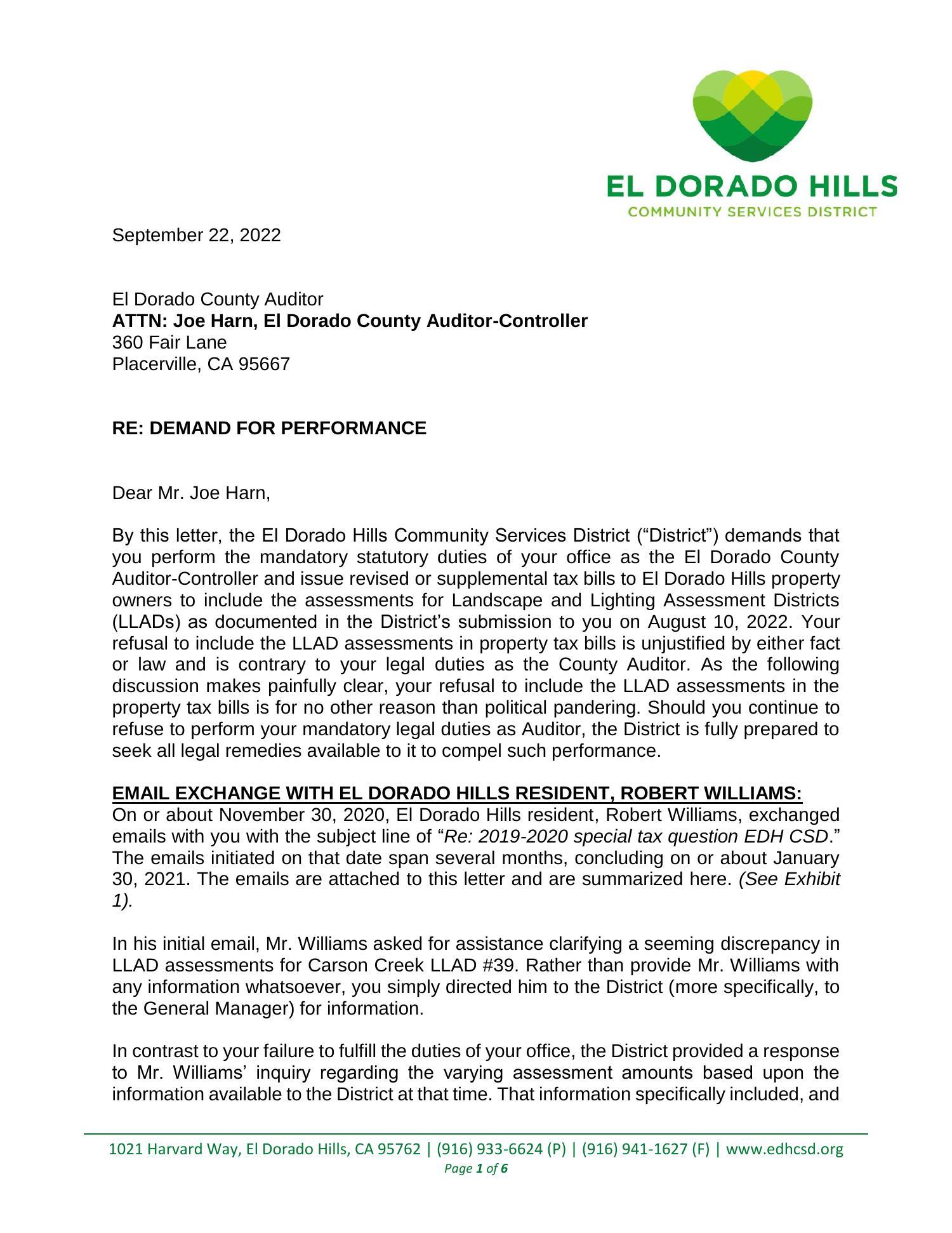 District Demand Letter to County Auditor Joe Harn - 9-22-2022.pdf ...