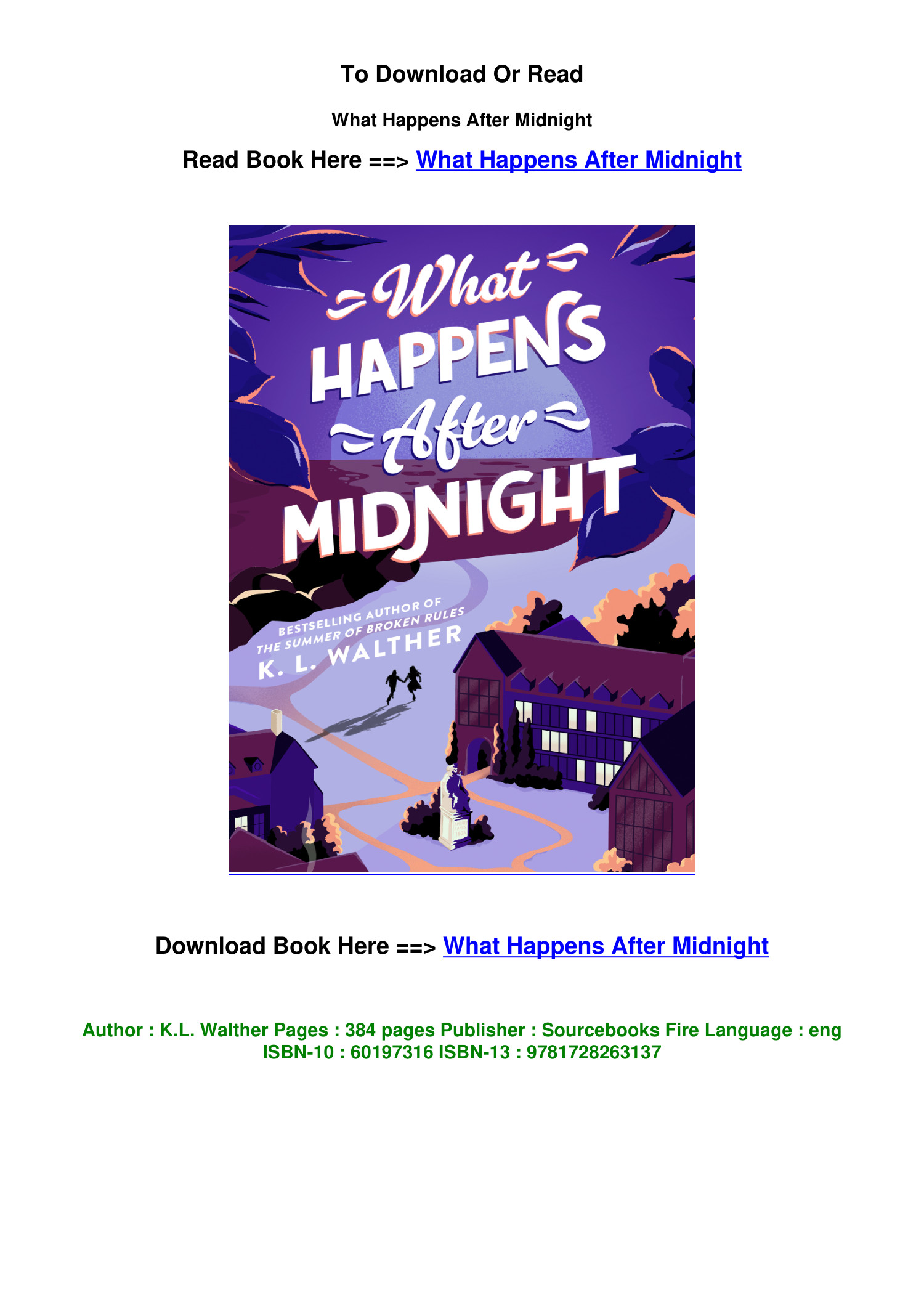 EPUB DOWNLOAD What Happens After Midnight by K L Walther.pdf | DocDroid