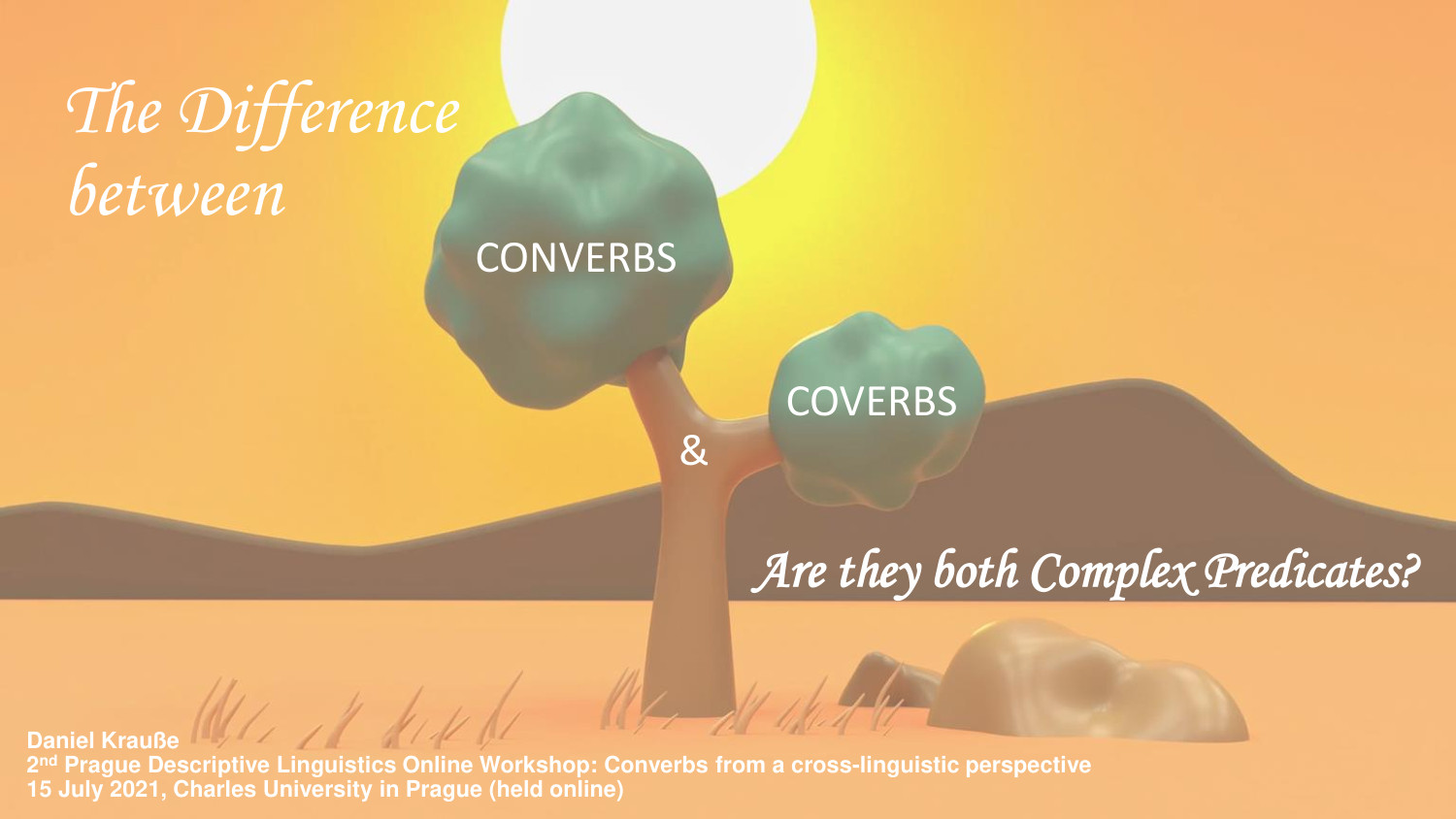 The Difference between Converbs & Coverbs - Are they both Complex ...
