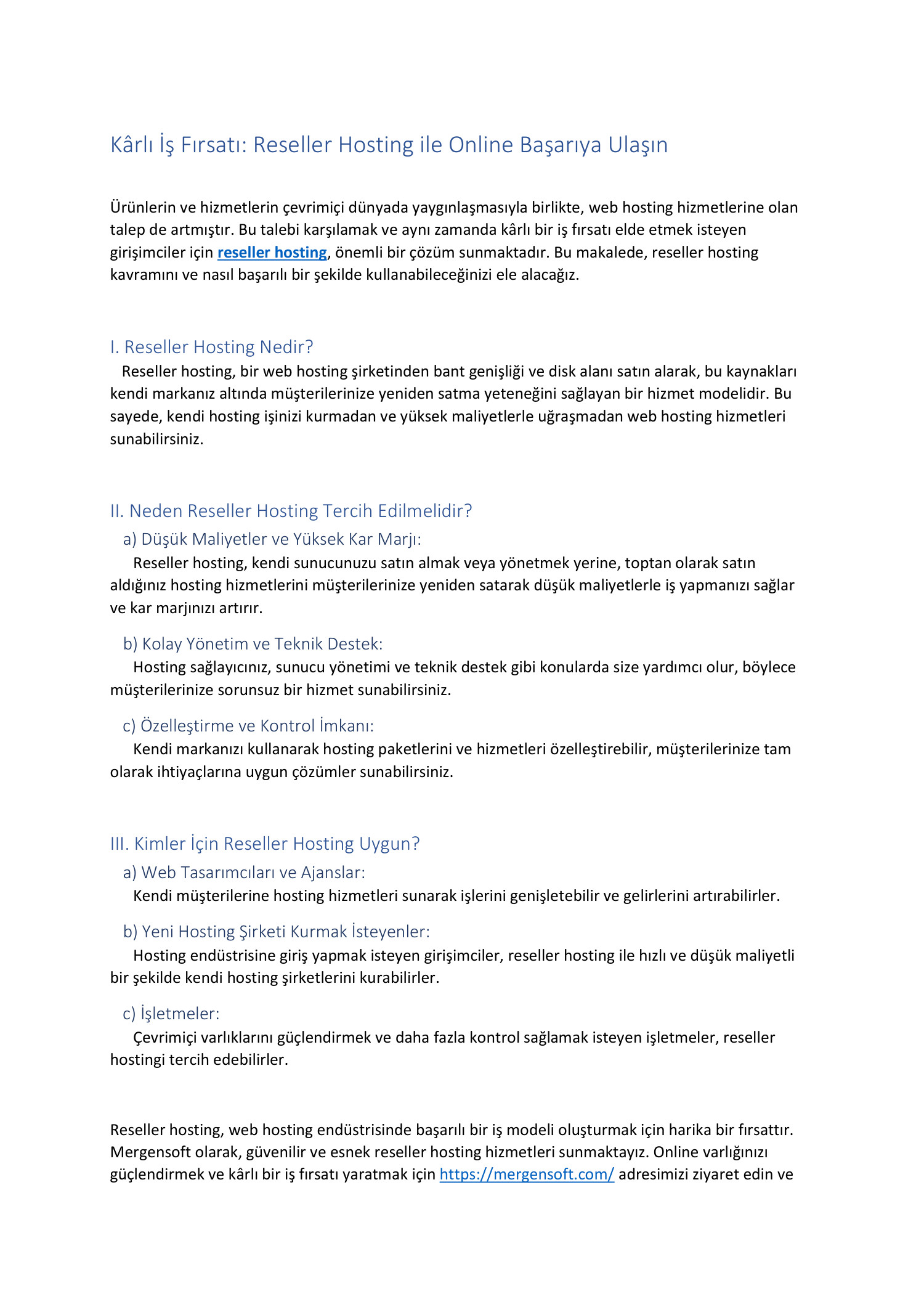 Reseller Hosting ile Online Başarıya Ulaşın.pdf | DocDroid