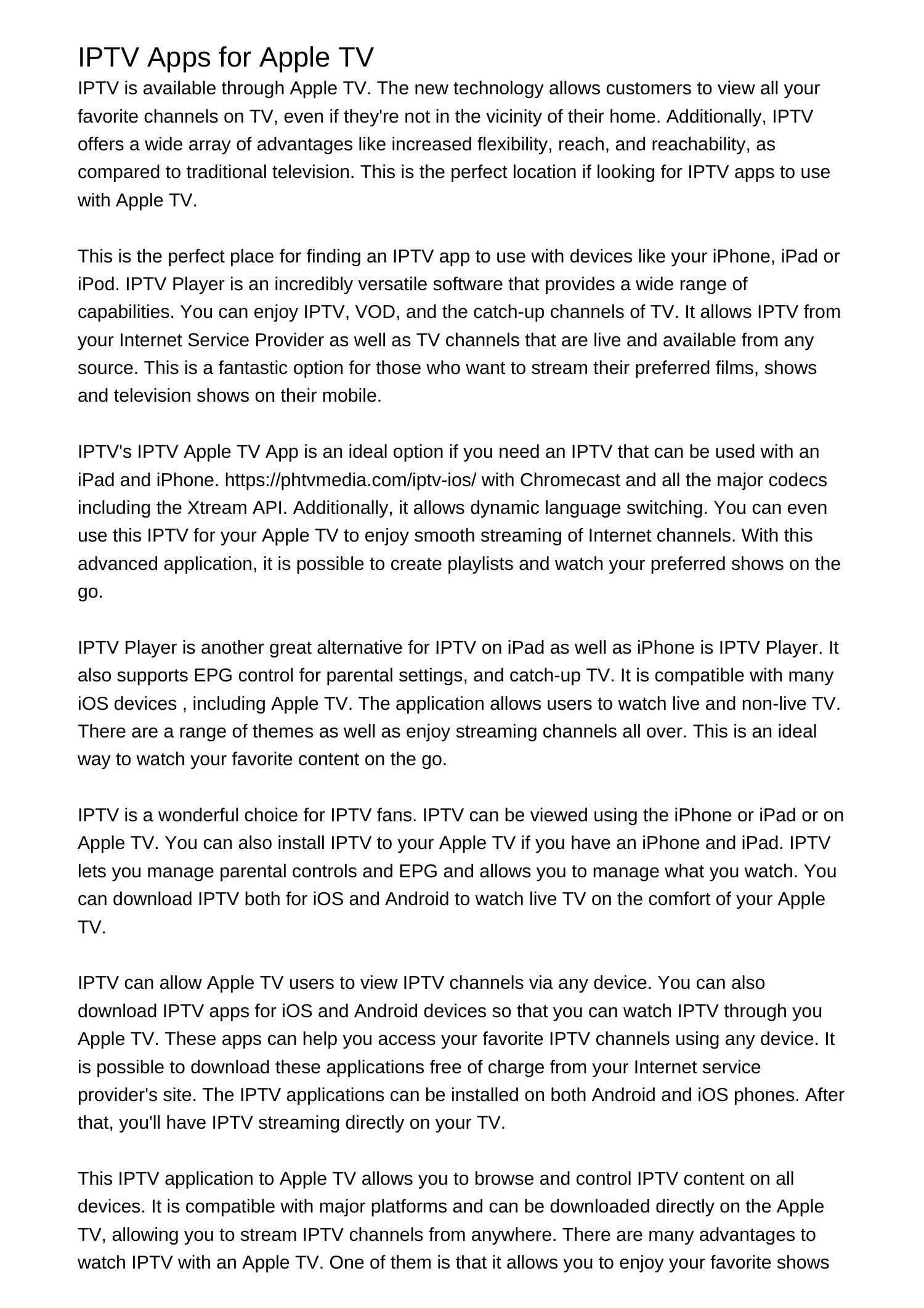 Iptv Apps For Apple Tv Zwmub Pdf Pdf Docdroid