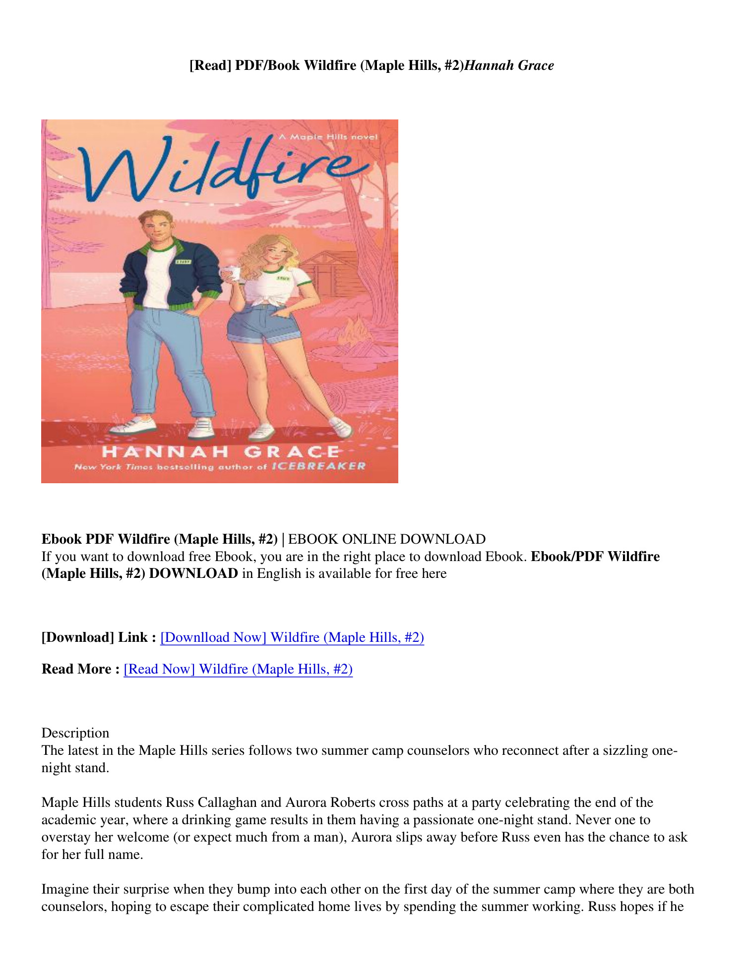 [PDF] Download Wildfire (Maple Hills, #2) By Hannah Grace .pdf | DocDroid